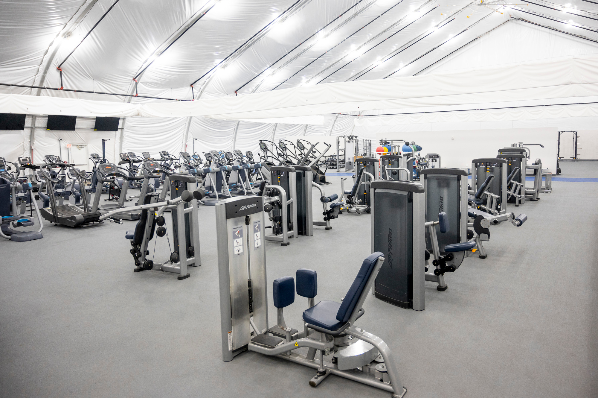 University of Michigan's Temporary Recreation Facility at Palmer Field ...