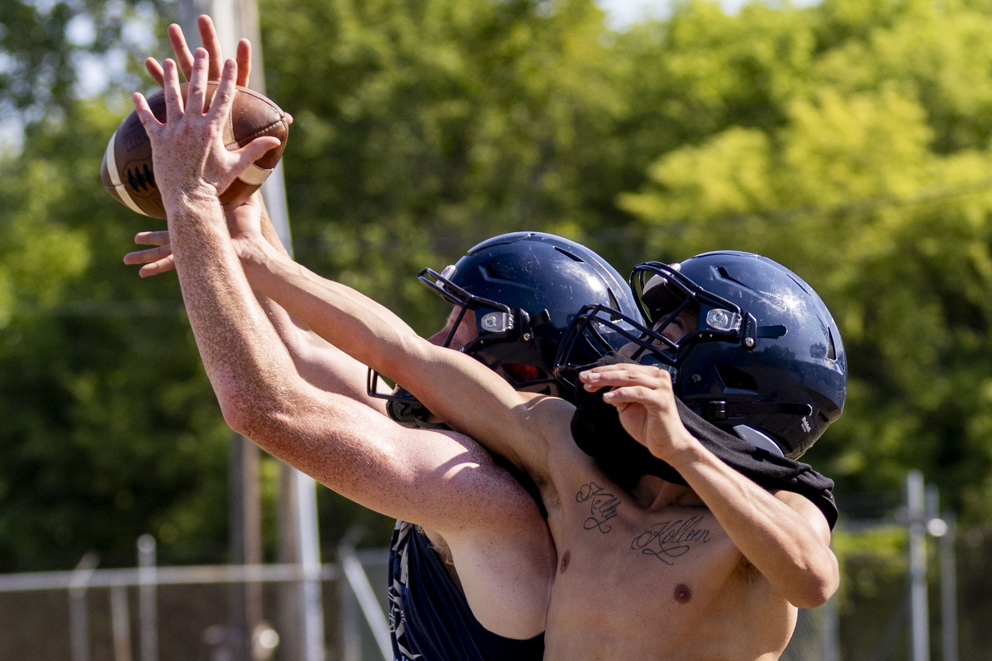 Bay City All Saints run drills, showcase talent in first 2025 football ...