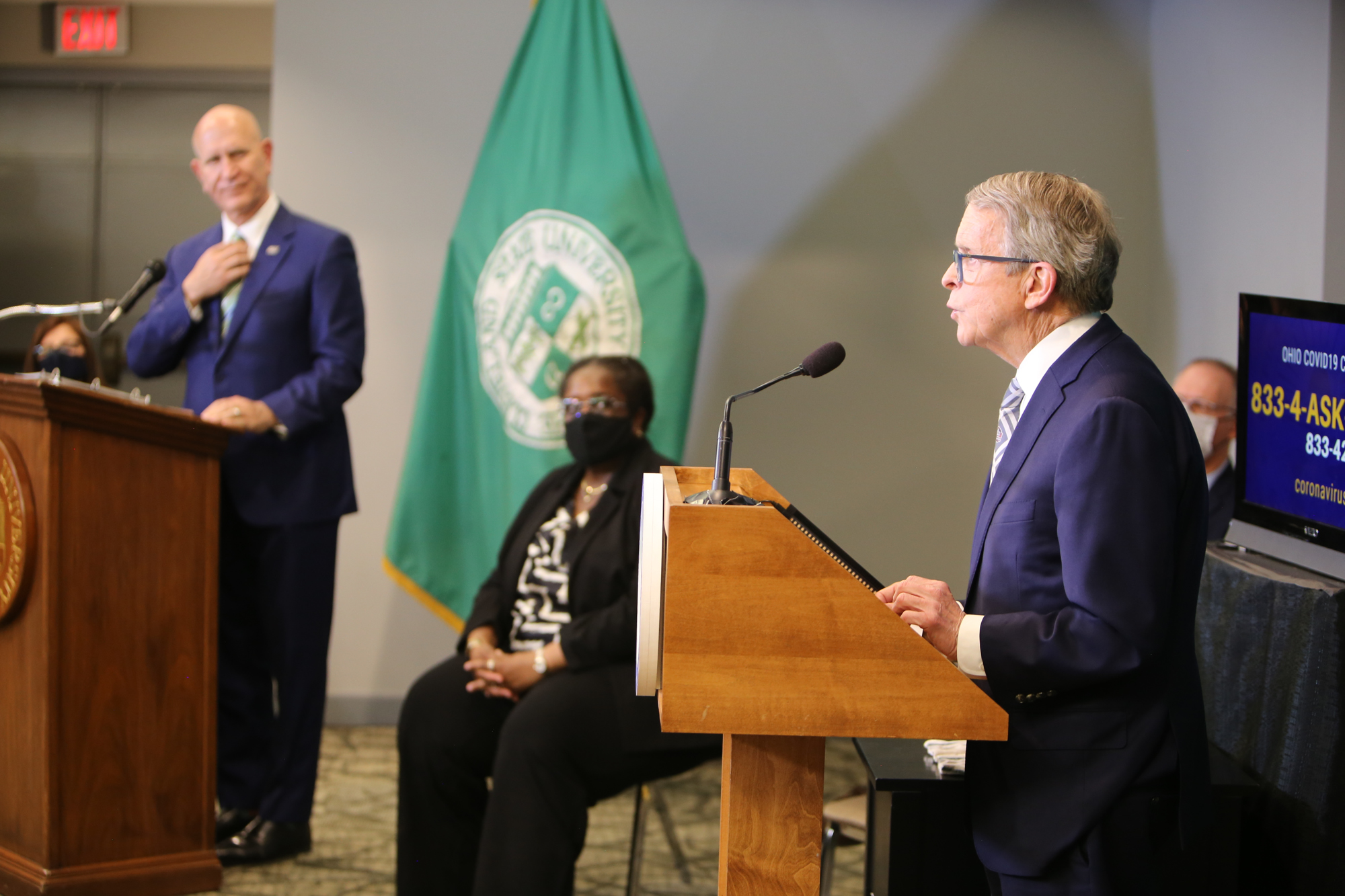 Gov. DeWine coronavirus briefing at the Wolstein Center - cleveland.com