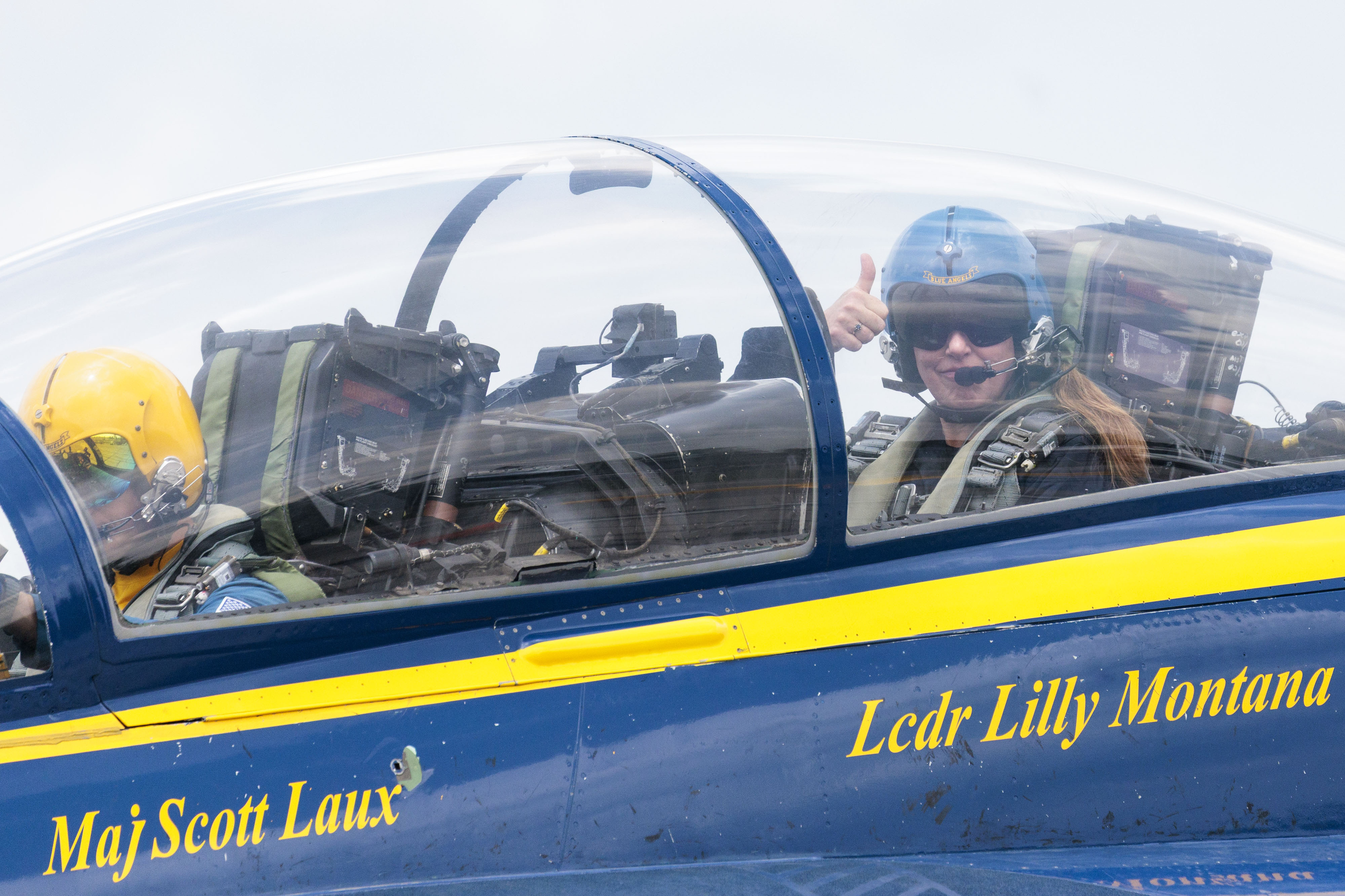 Pioneer swim coach rides along with U.S. Navy Blue Angels ahead of ...