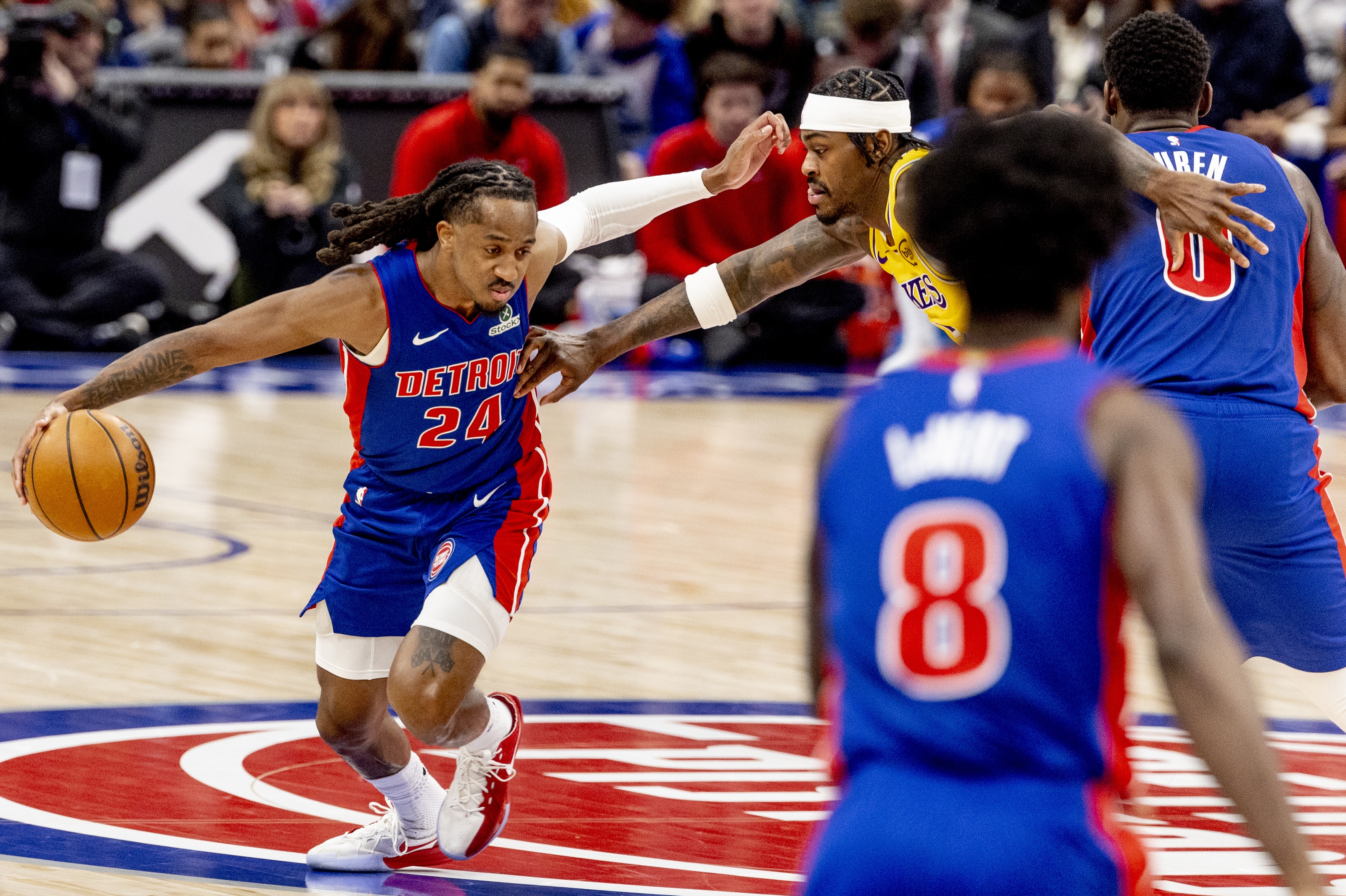 Detroit Pistons snap Lakers nine-game win streak off Daniss Jenkins ...