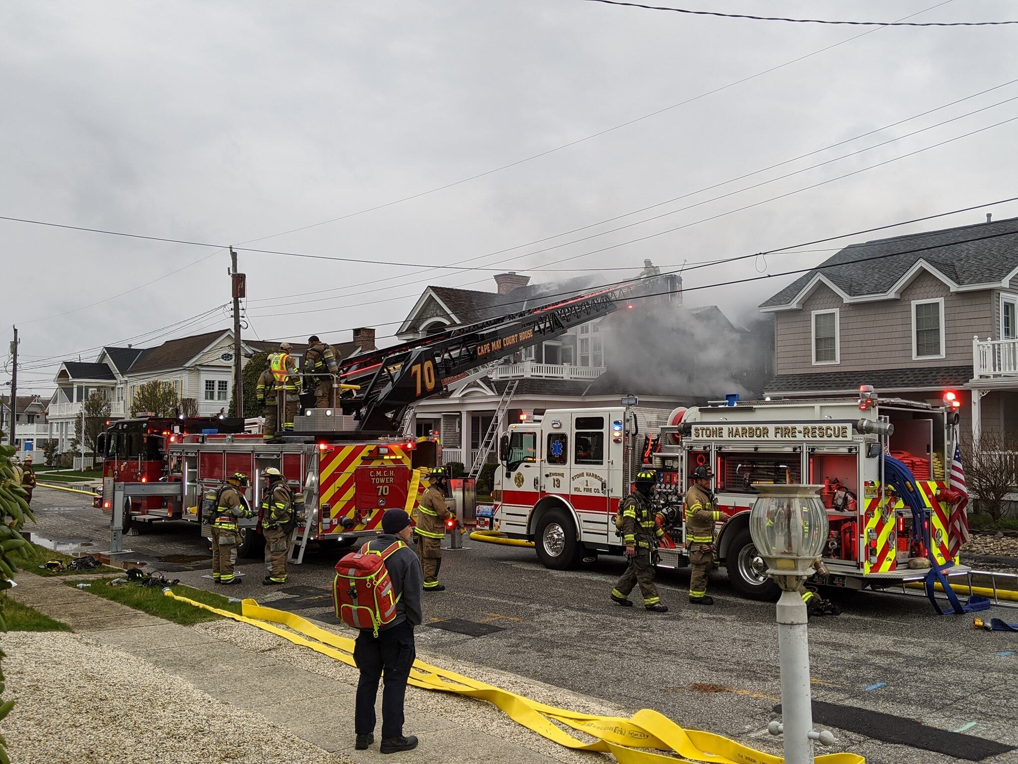 Firefighters battle Stone Harbor house fire - nj.com