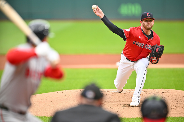 Cleveland Guardians vs. Boston Red Sox in game one of a double header ...