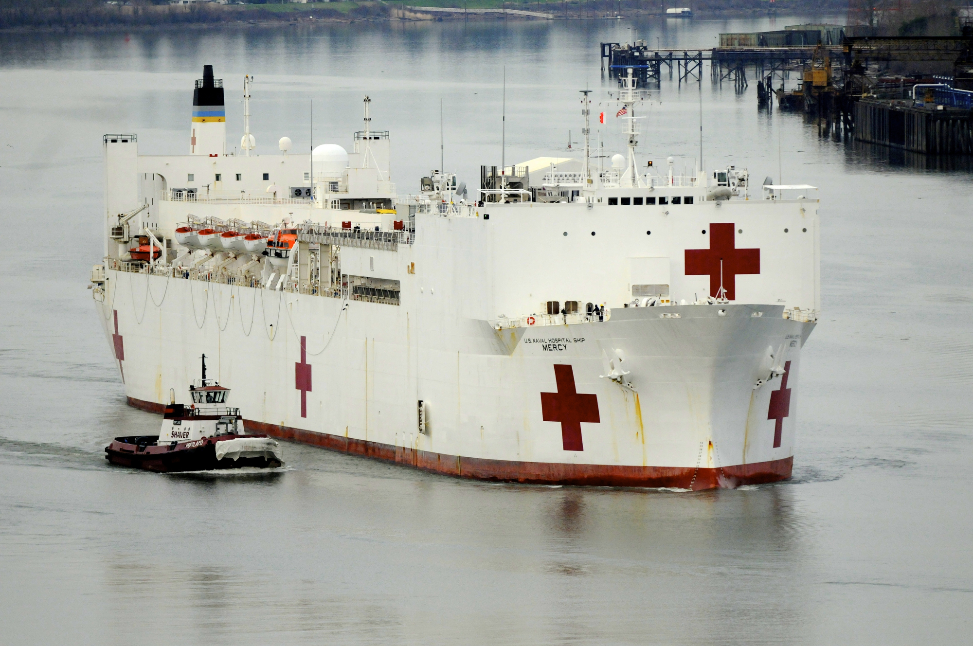 USNS Mercy visits Portland's Vigor Industrial in 2015 - oregonlive.com