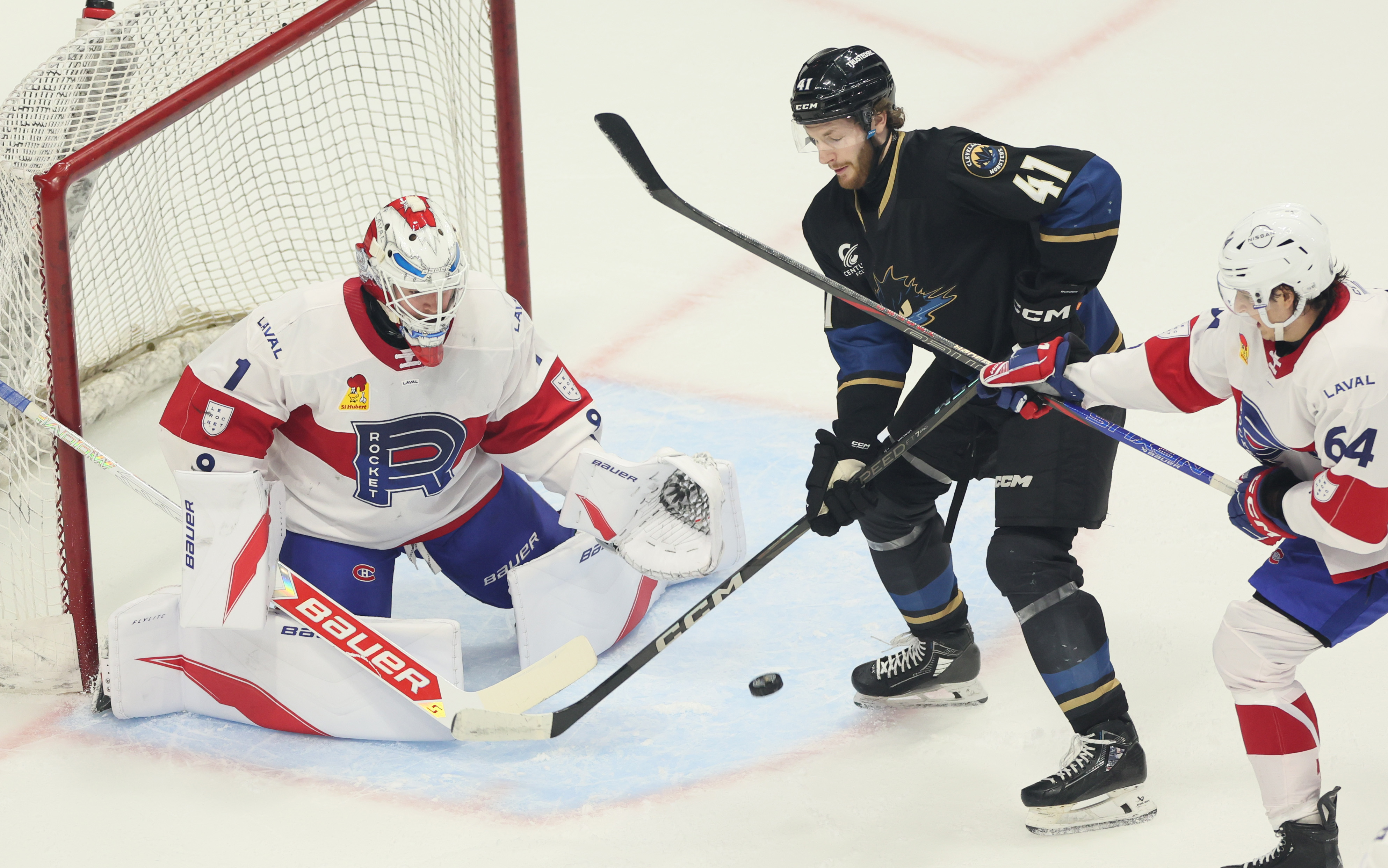 Cleveland Monsters vs. Laval Rocket in game 2 of AHL's North Division ...