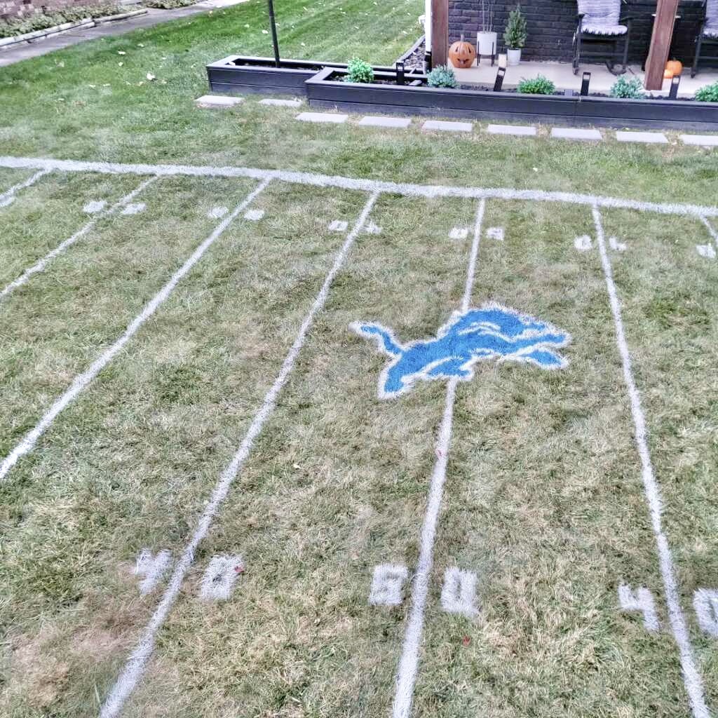 Detroit Lions fan creates Ford Field lawn in his front yard - mlive.com