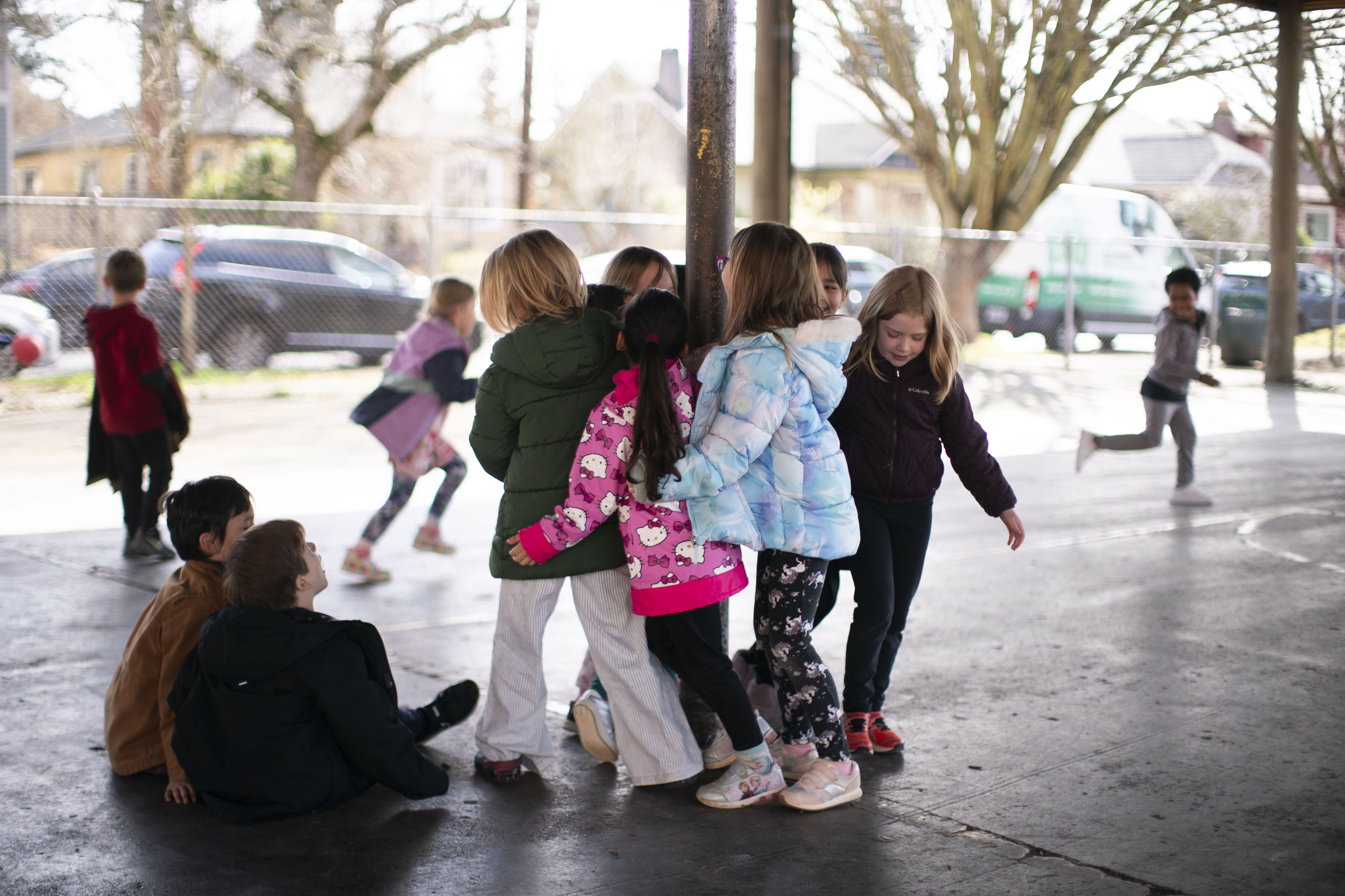 Outdoor dance party at Sabin Elementary School in Northeast Portland ...