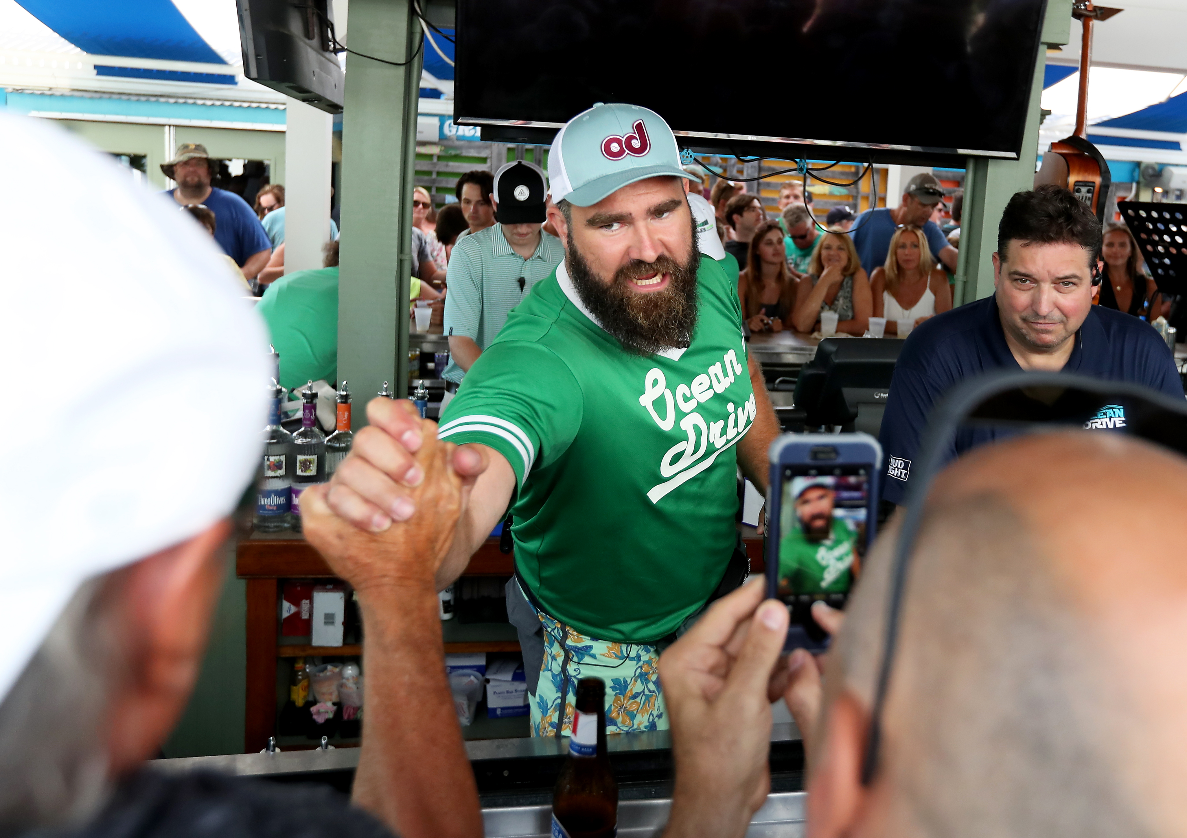 Cleveland Heights natives Travis and Jason Kelce, January 30, 2023 ...