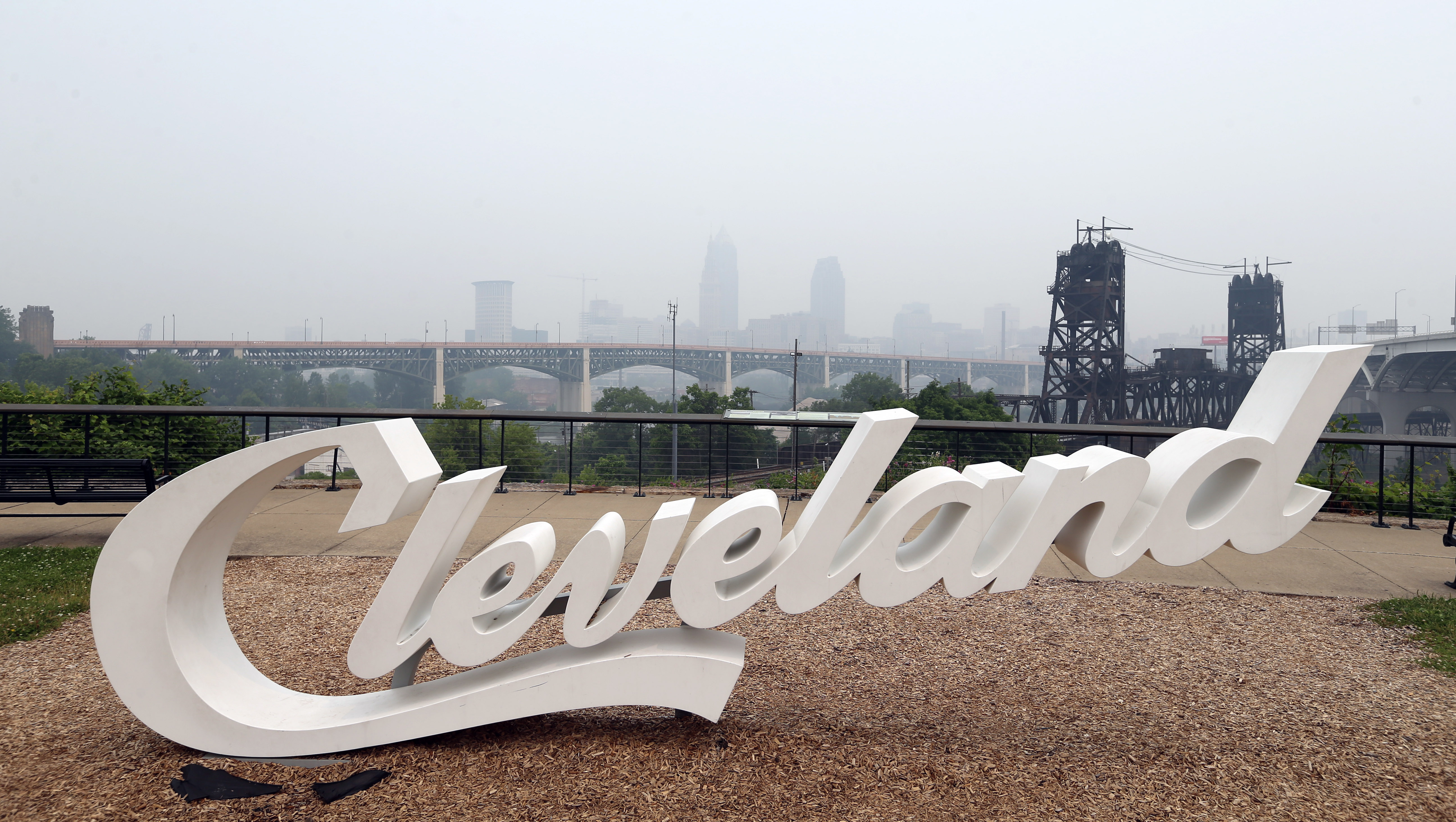 Smoke from Canadian wildfires covers Northeast Ohio, June 28, 2023 ...