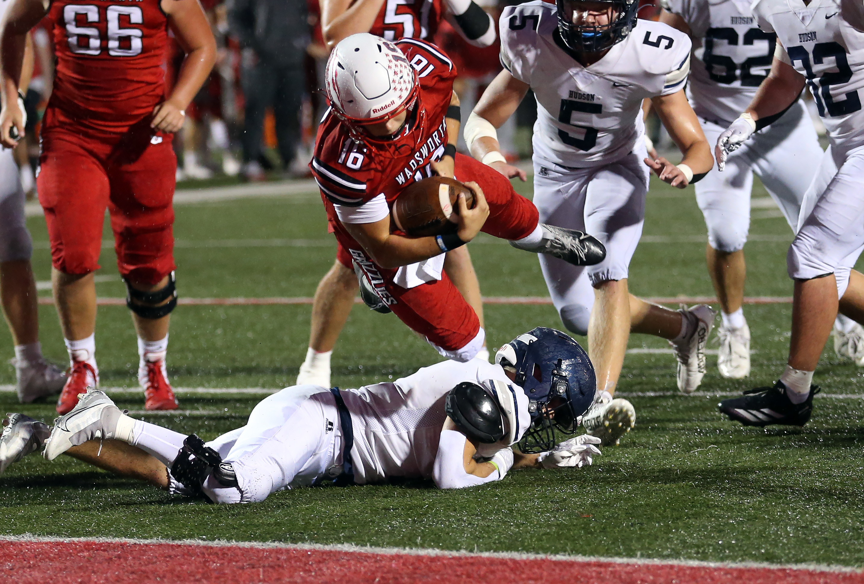 High school football; Hudson at Wadsworth, September 27, 2024 ...