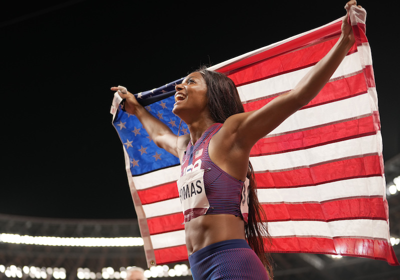 Gabby Thomas of Massachusetts wins bronze in 200M at Tokyo Olympics ...
