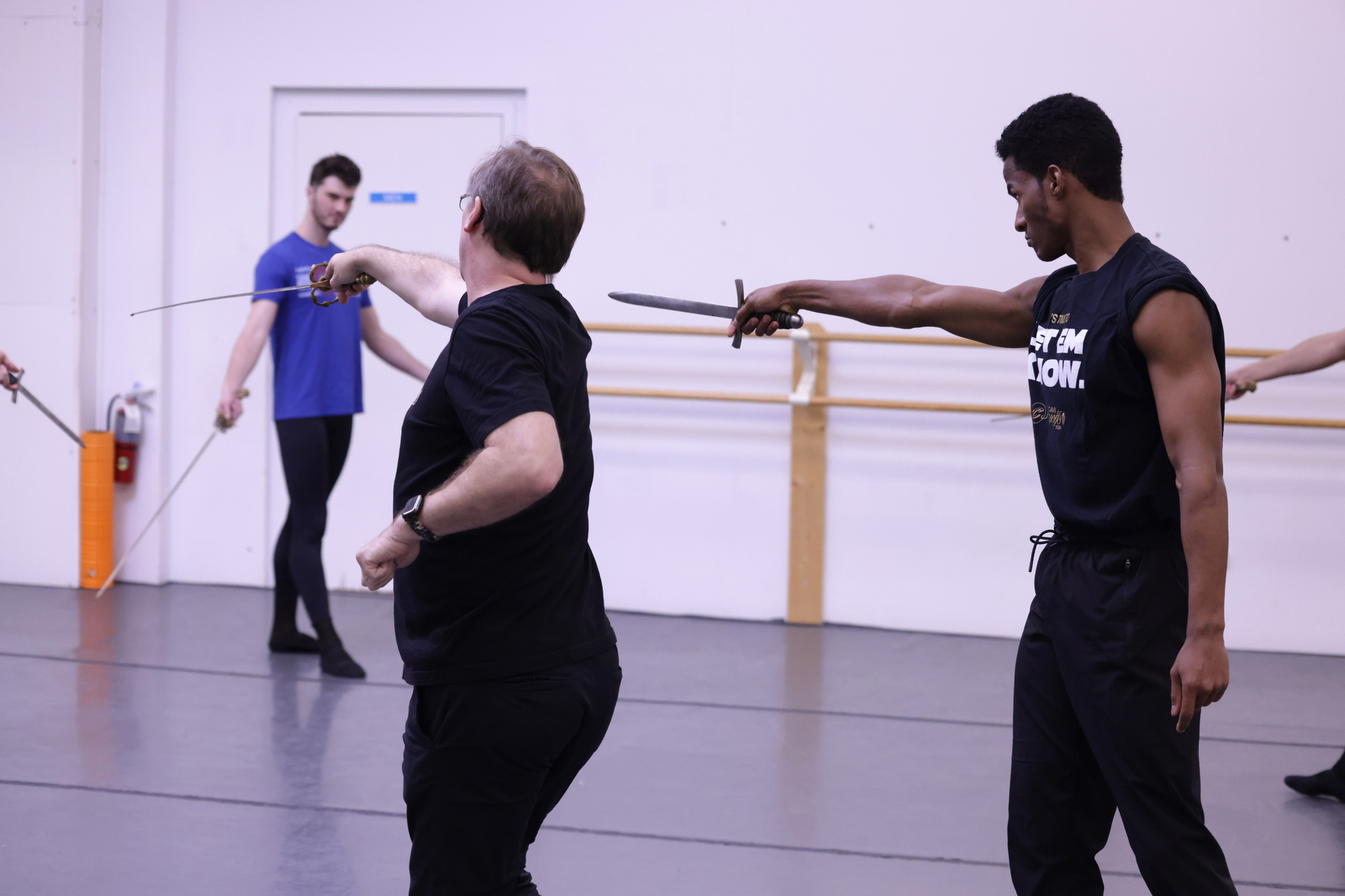 Cleveland Ballet sword-fighting training - cleveland.com