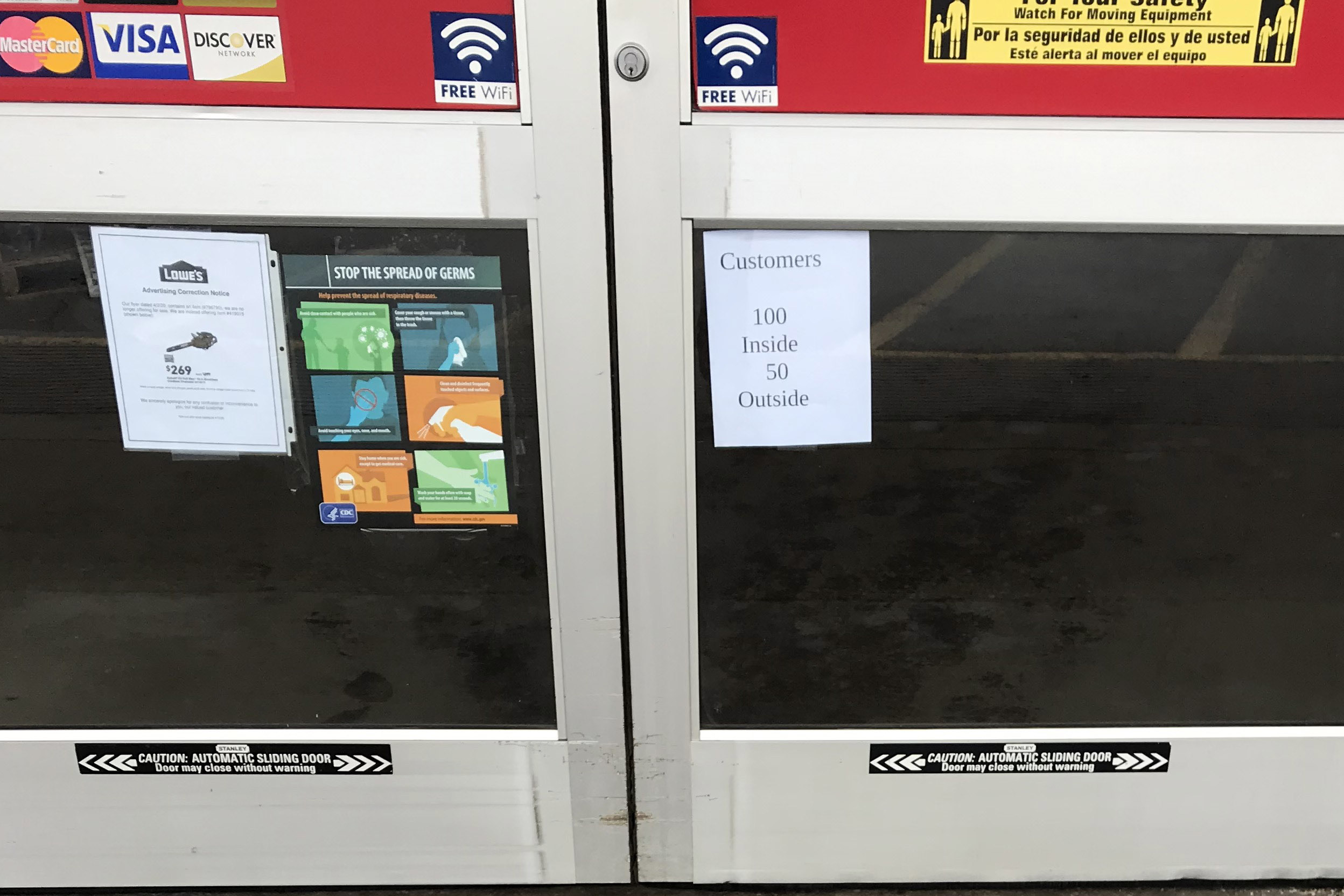 Businesses limit number of shoppers inside stores during the ...