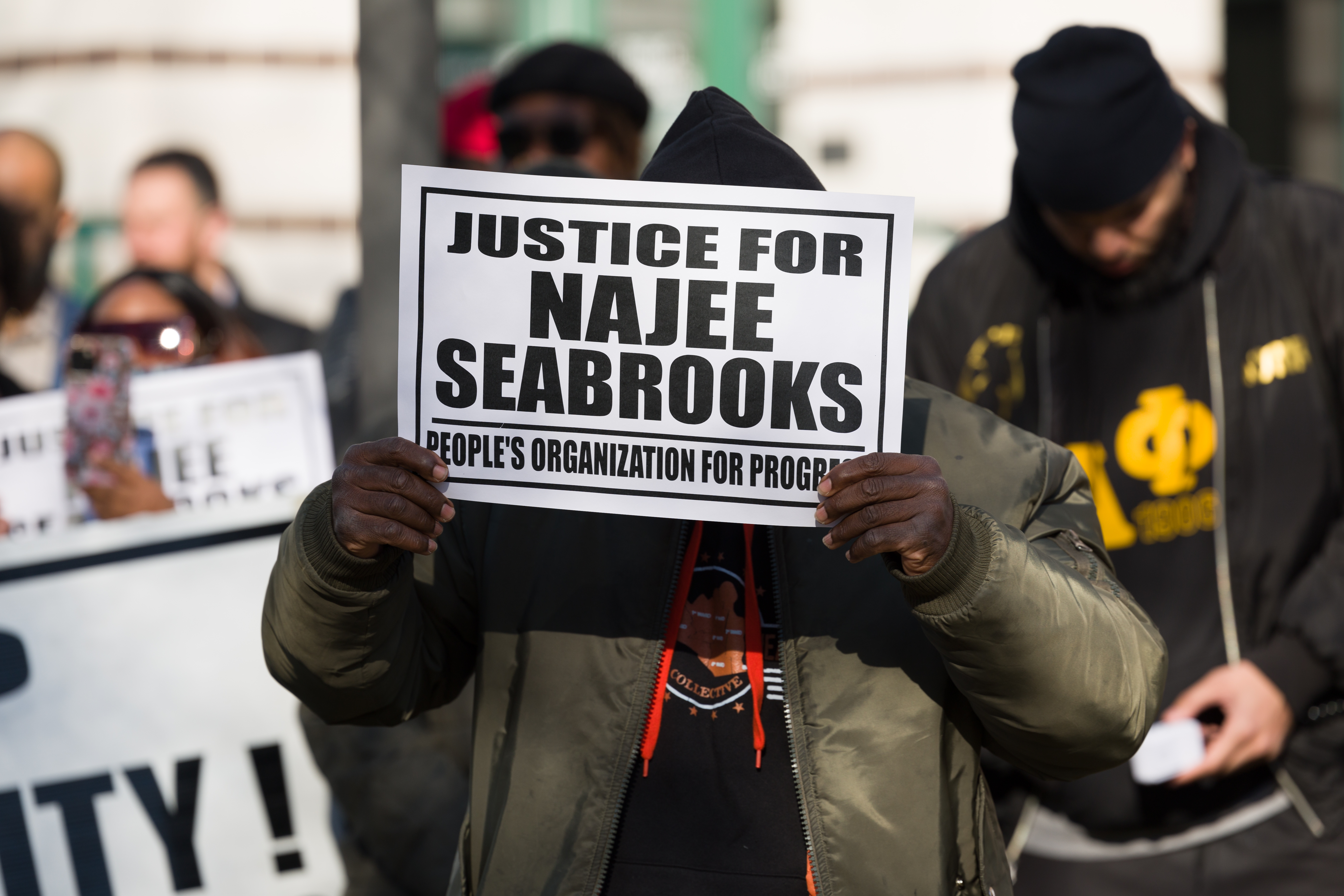 Paterson Press Conference for Najee Seabrooks Killing, Paterson, NJ ...