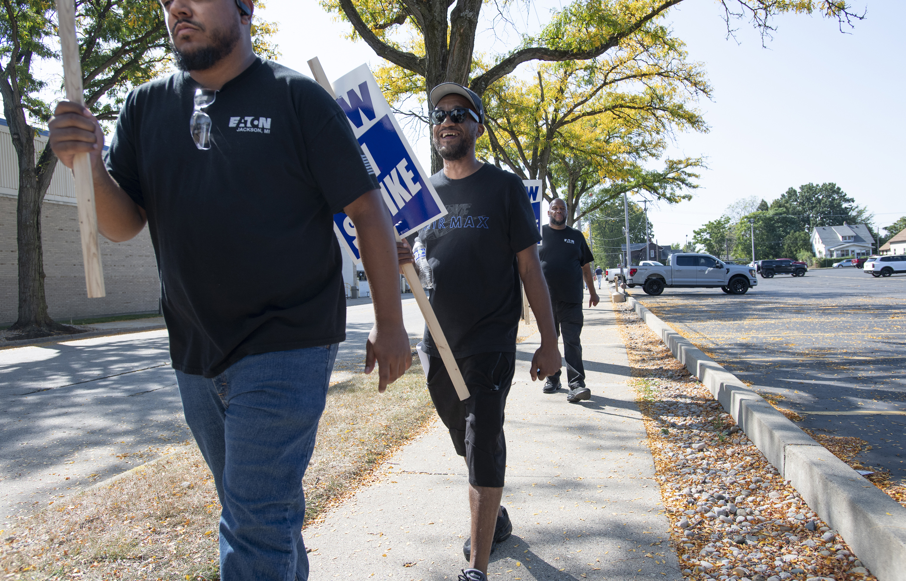 Workers from Eaton Aerospace in Jackson go on strike - mlive.com