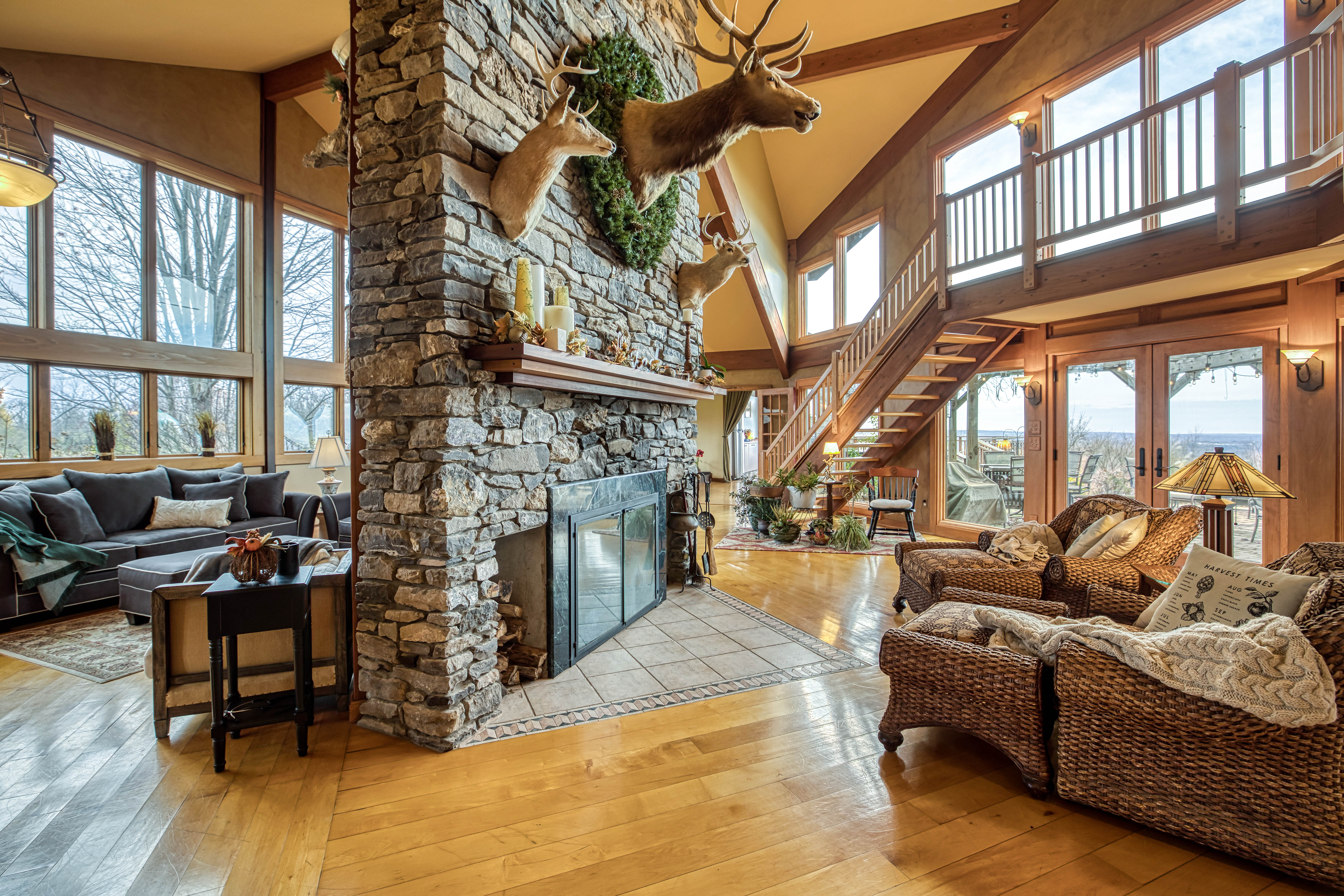 This 8,000 square foot Jamesville house is "structurally a work of art ...