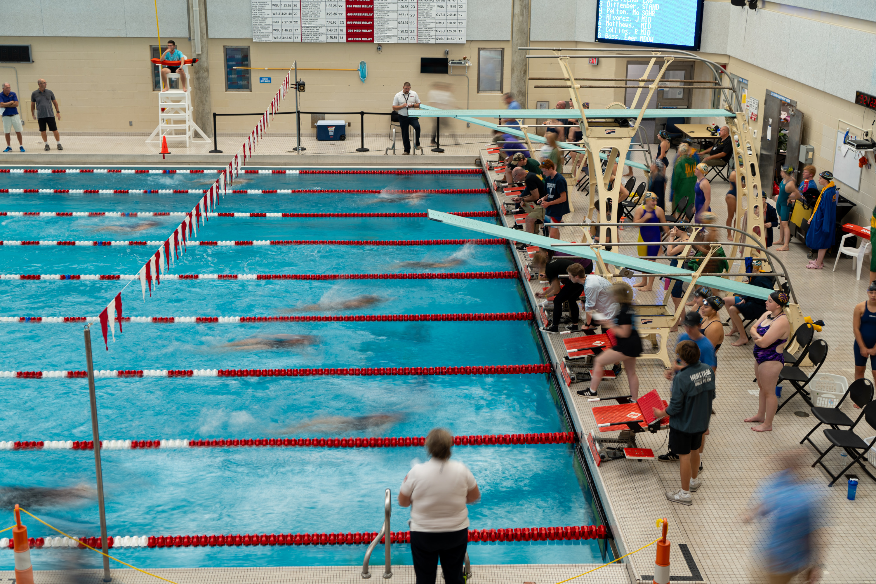 Tri-Cities Swiming Championship at Saginaw Valley State University ...