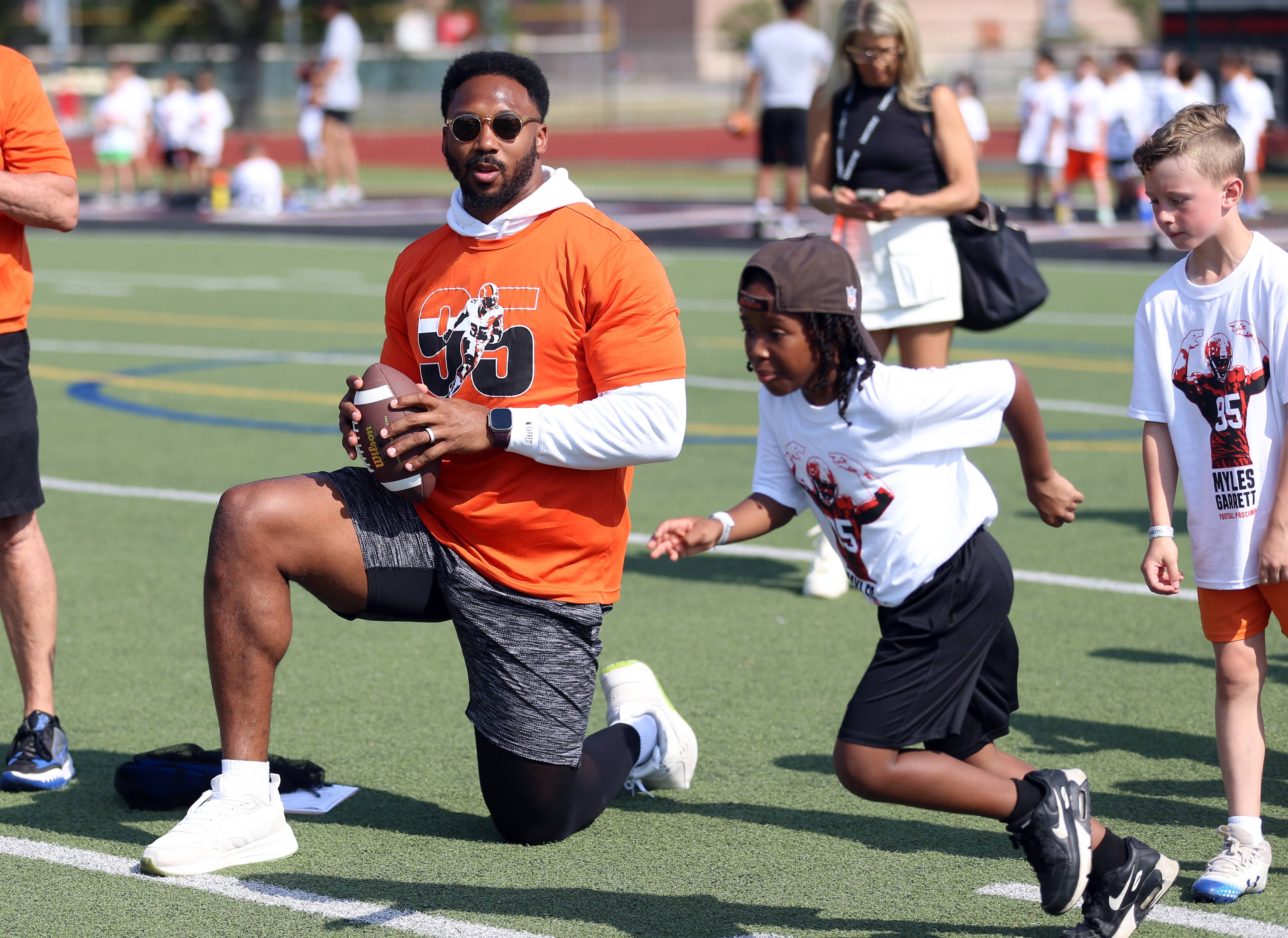 Myles Garrett Youth Football ProCamp, June 14, 2024 - cleveland.com