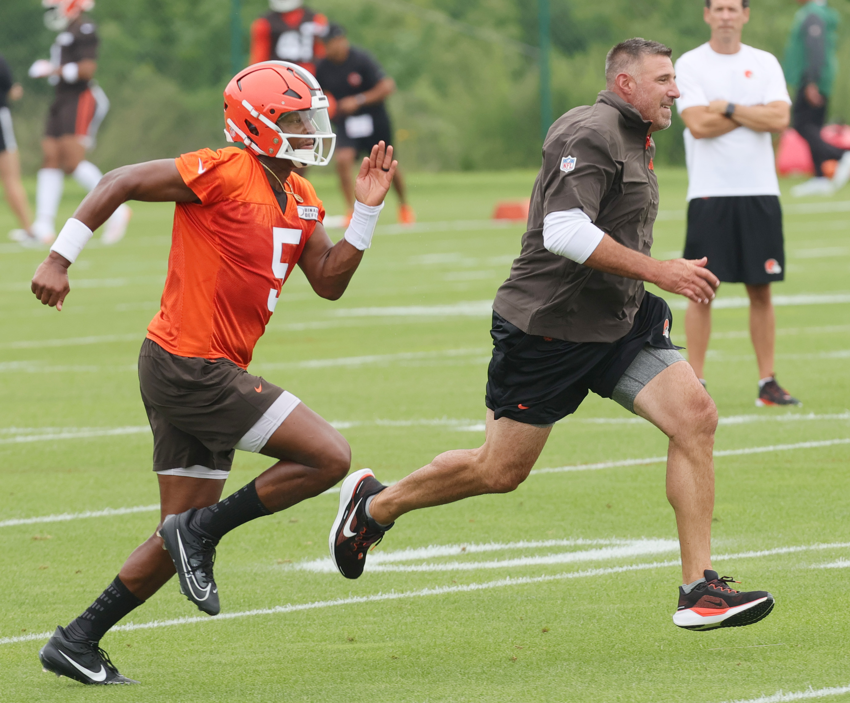 Day one of Cleveland Browns training camp at The Greenbrier, July 25 ...