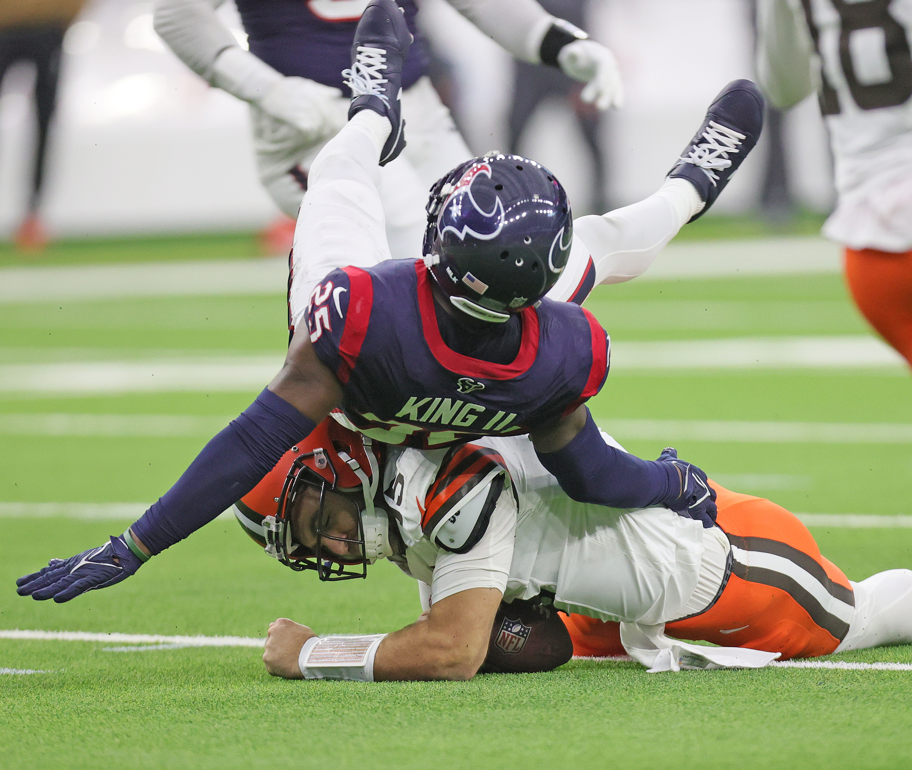 Cleveland Browns quarterback Joe Flacco vs. Houston Texans, January 13 ...