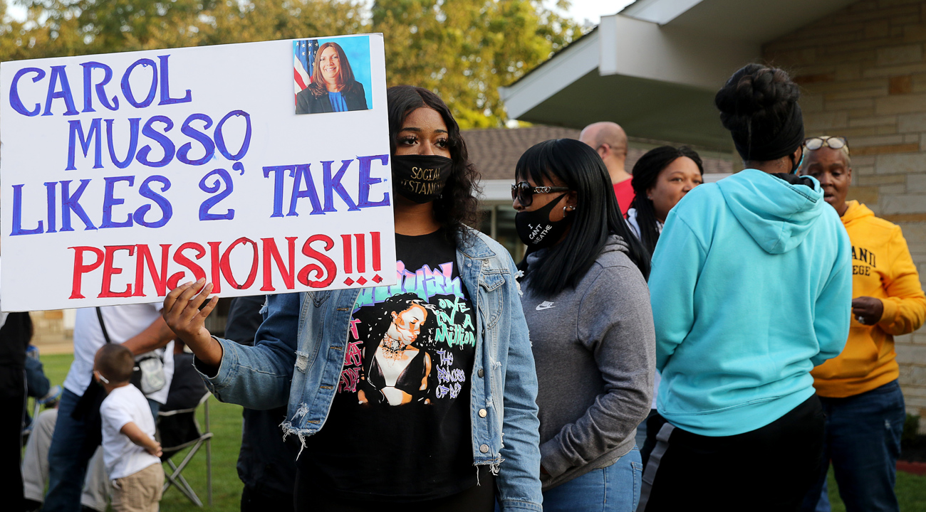 PBA Local 231 Cumberland County Corrections protest rally at the ...