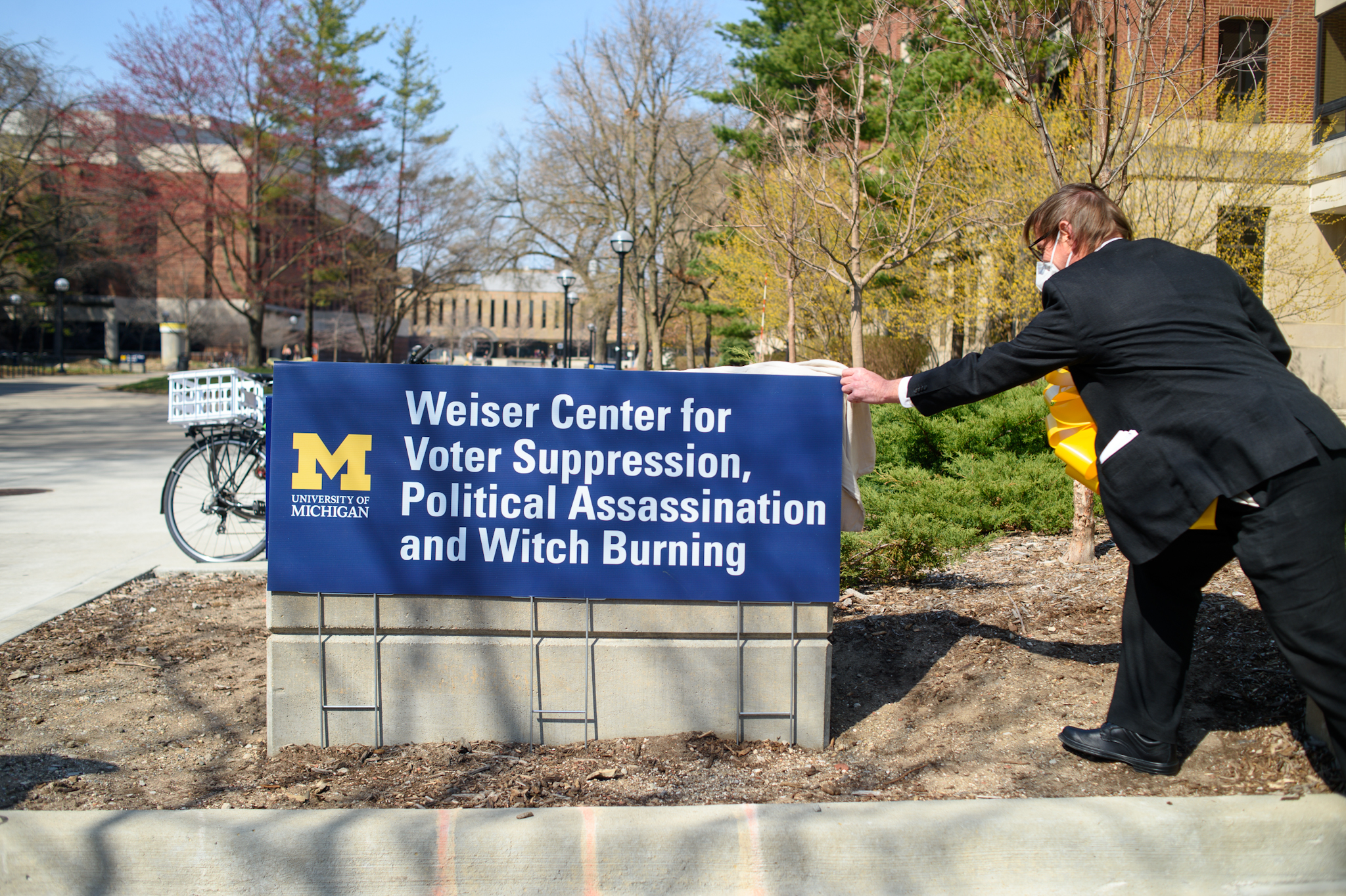 Students, faculty stage mock renaming of Weiser Hall after namesake ...