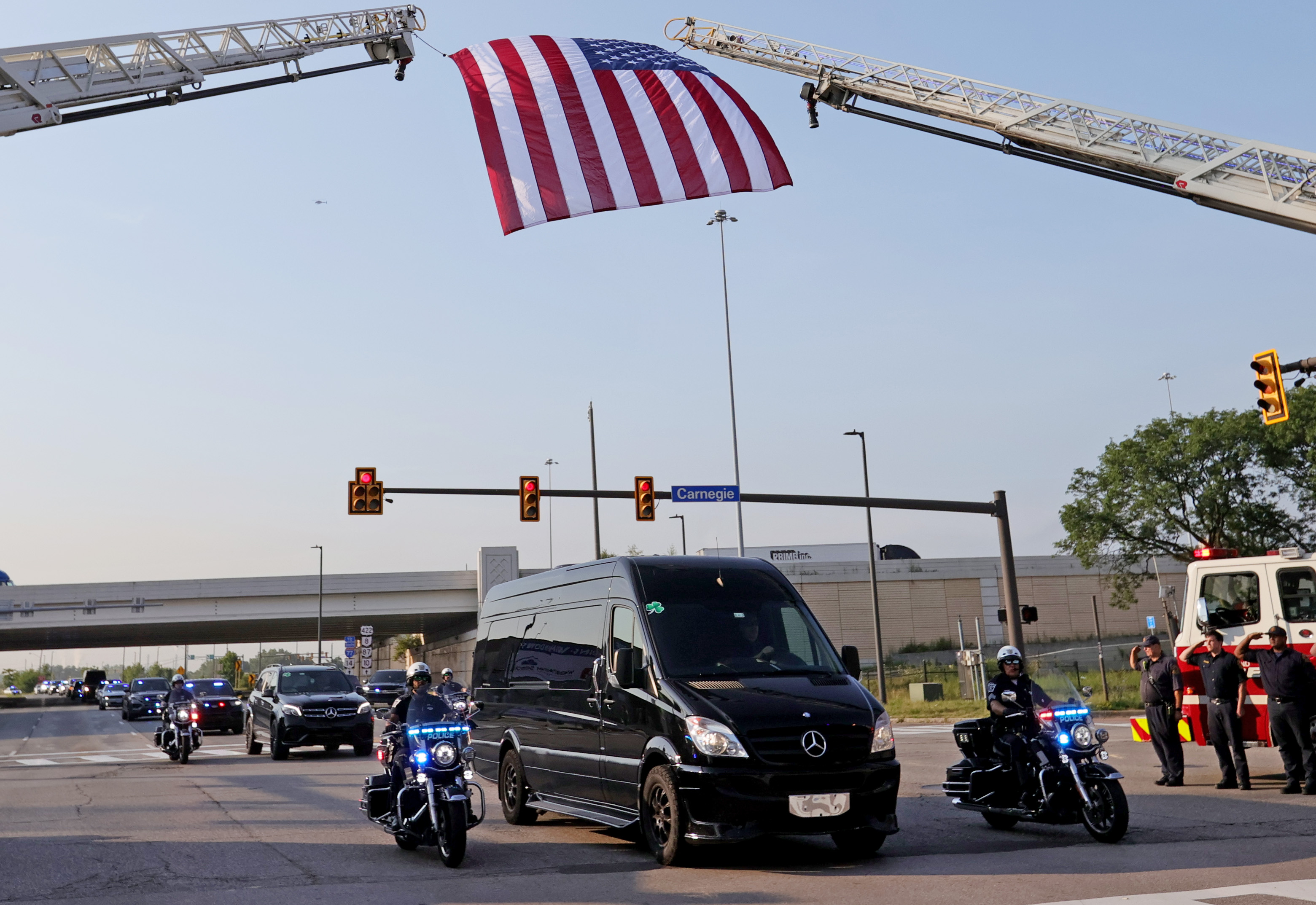 Funeral procession and service for Lorain police officer Phillip Wagner ...