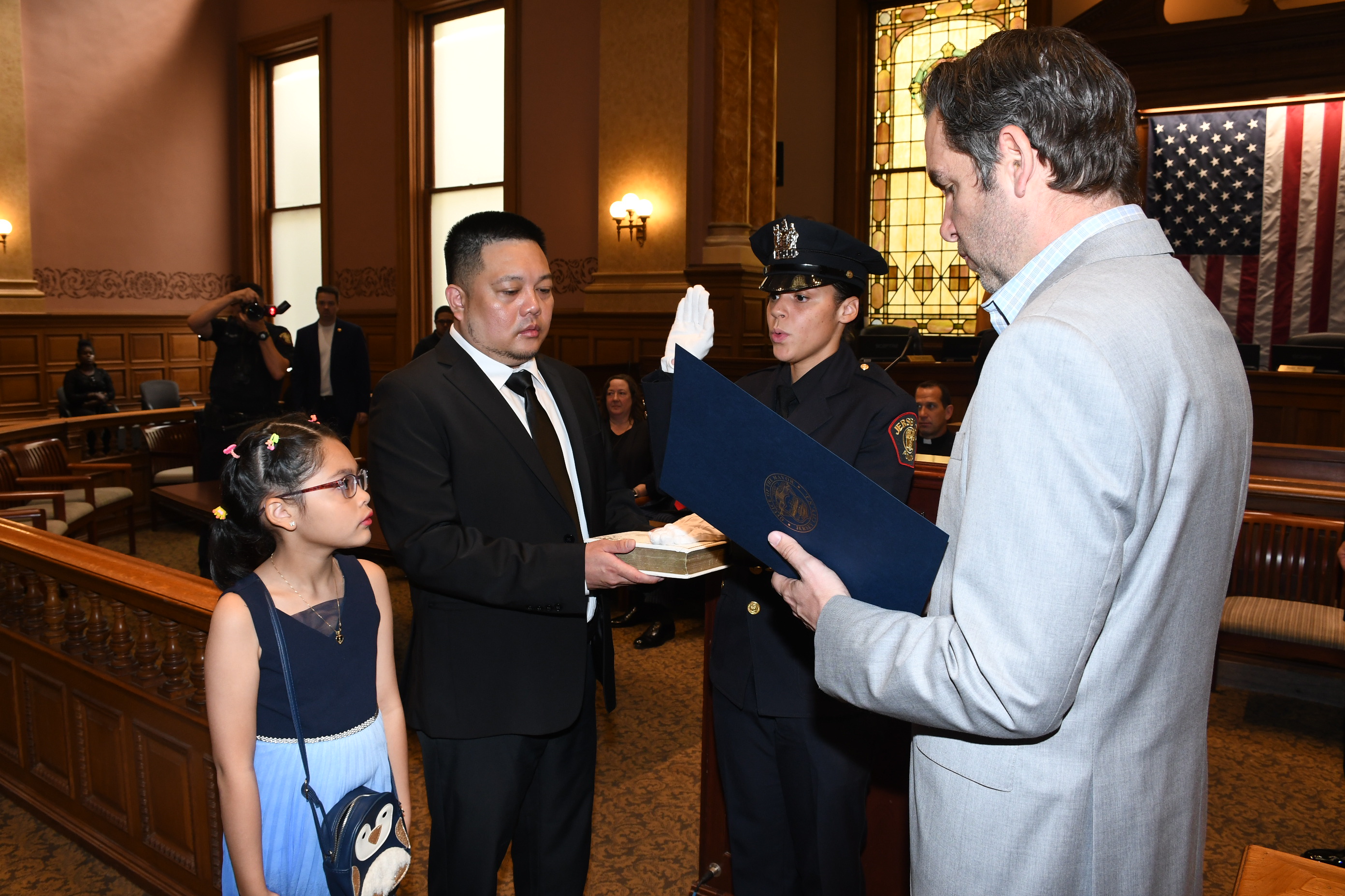 5 sworn into Jersey City Police Department, June 13, 2024 - nj.com