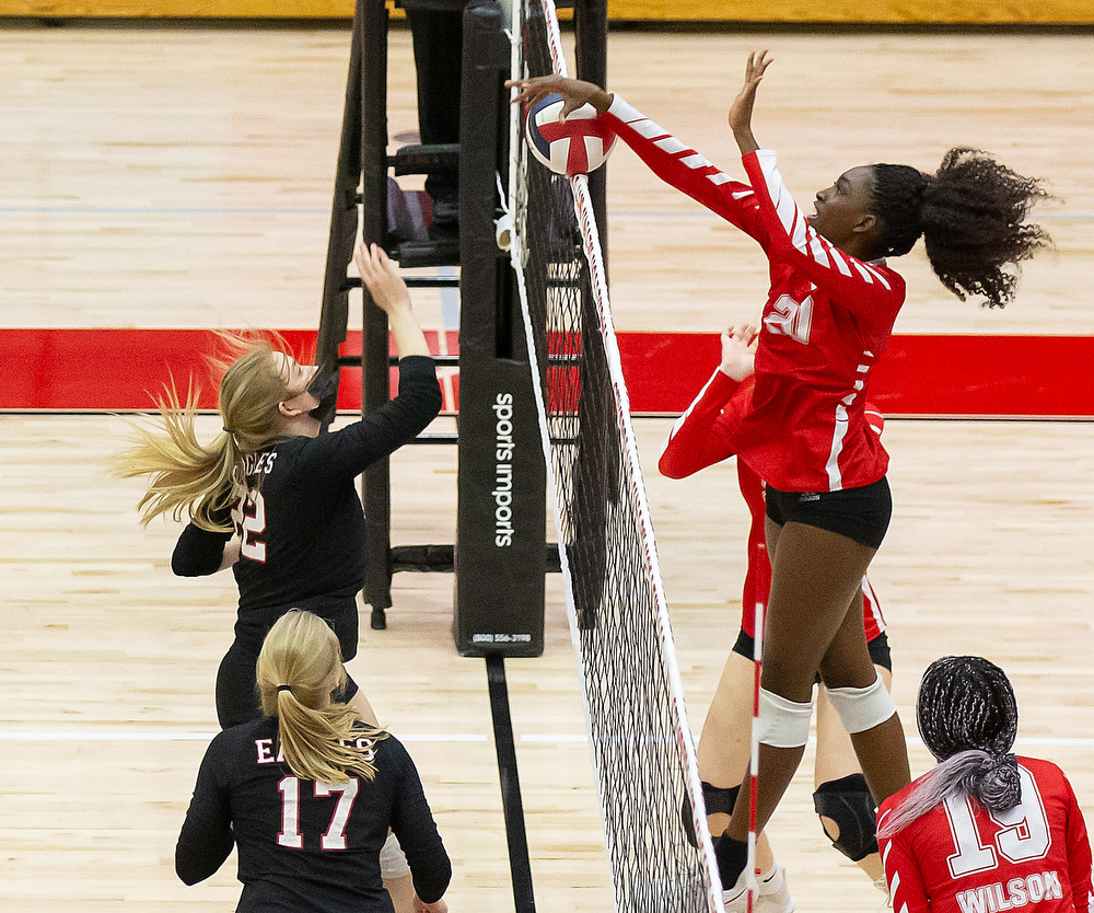 Cumberland Valley defeats Wilson 3-1 in District 3-4A girls high school volleyball semifinal ...