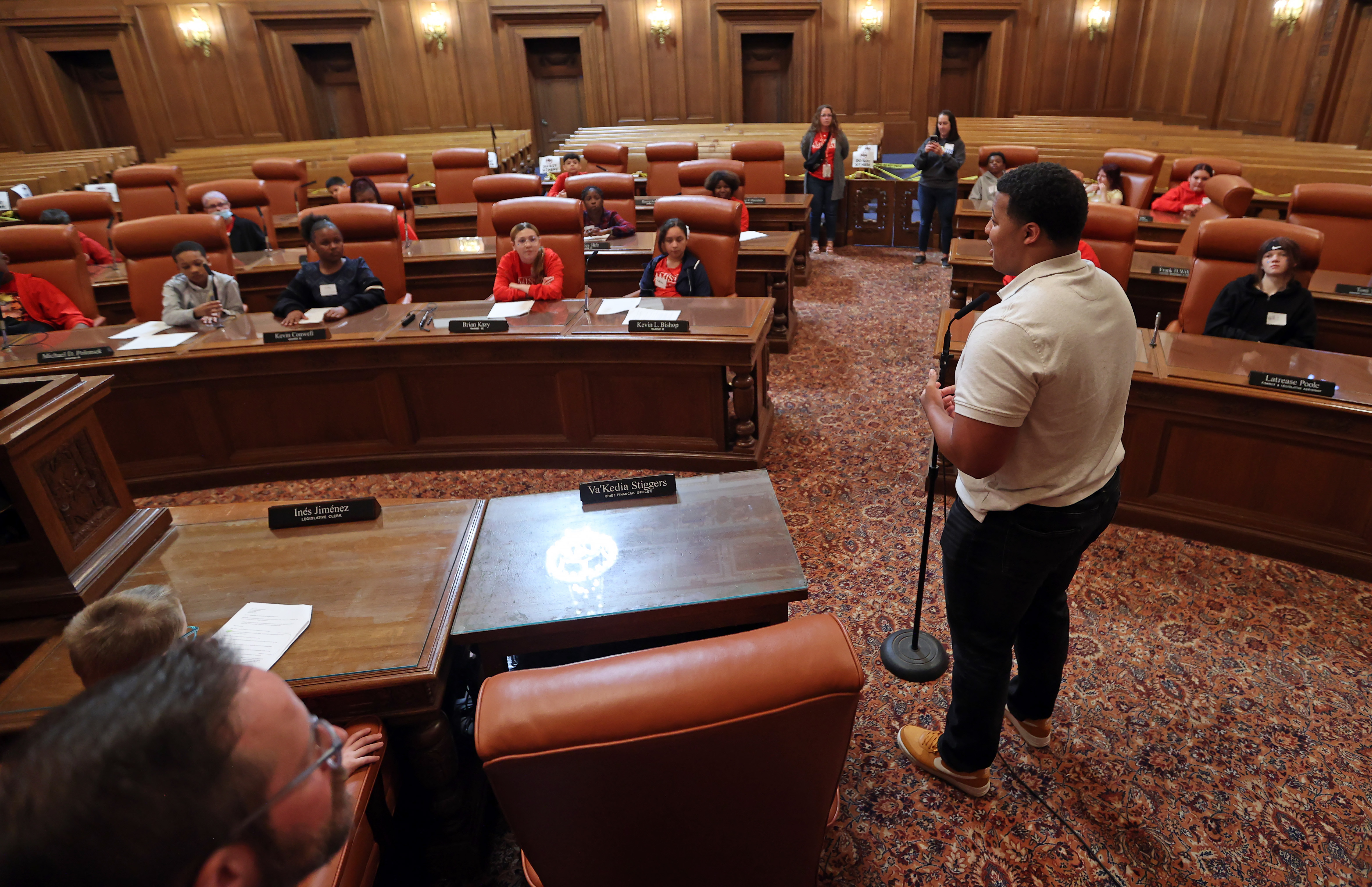 Clara E. Westropp students participate in mock city council meeting and ...