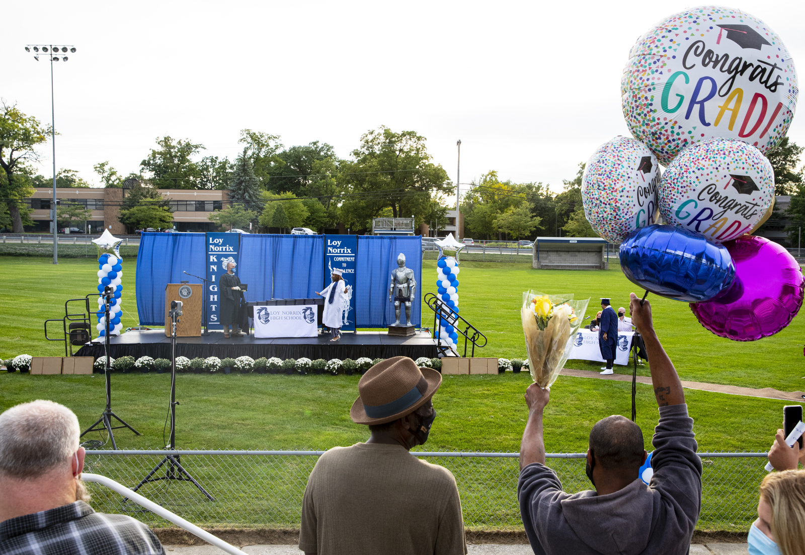 Loy Norrix class of 2020 social distance graduation - mlive.com
