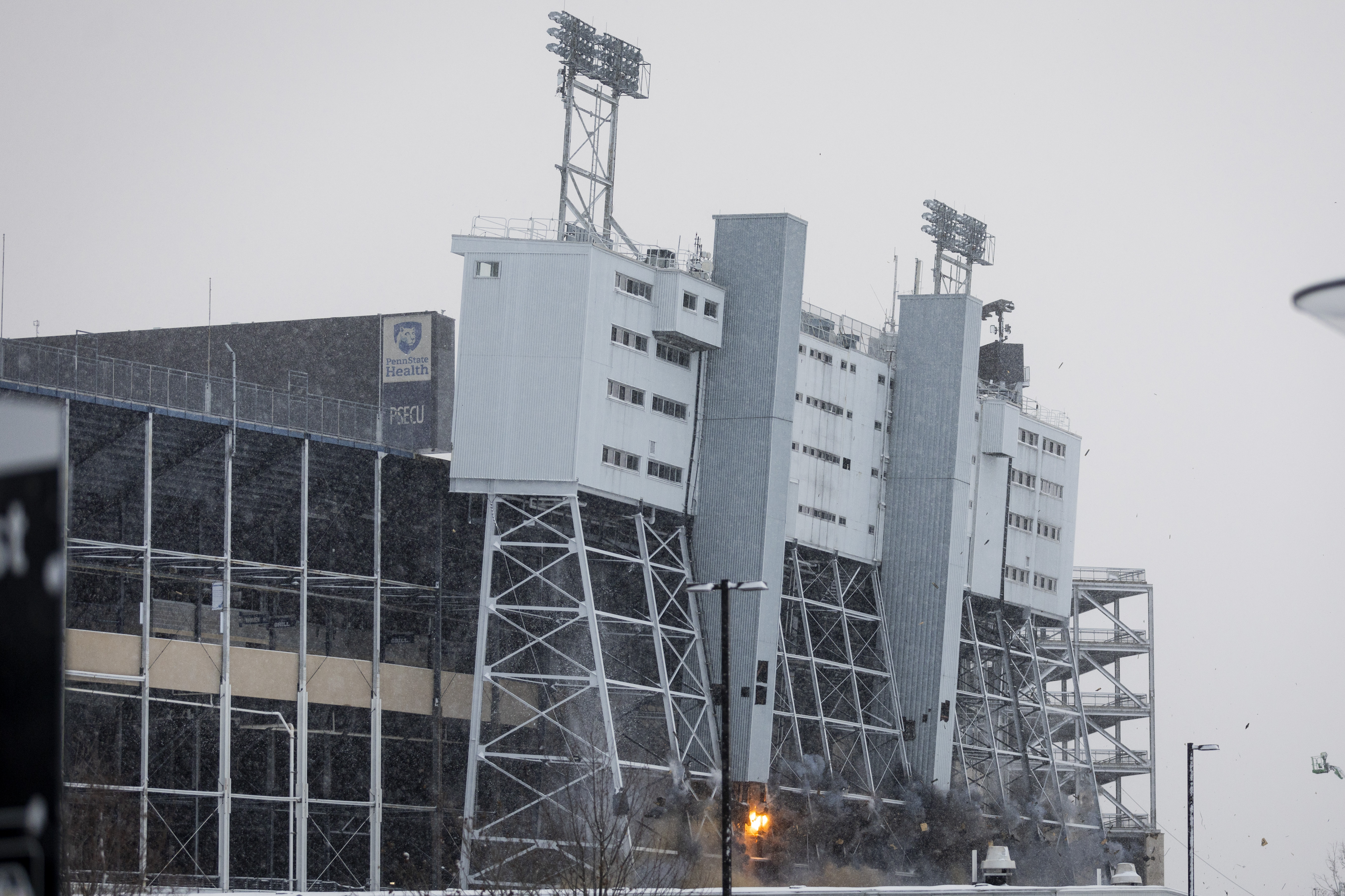Beaver Stadium press box demolition - pennlive.com