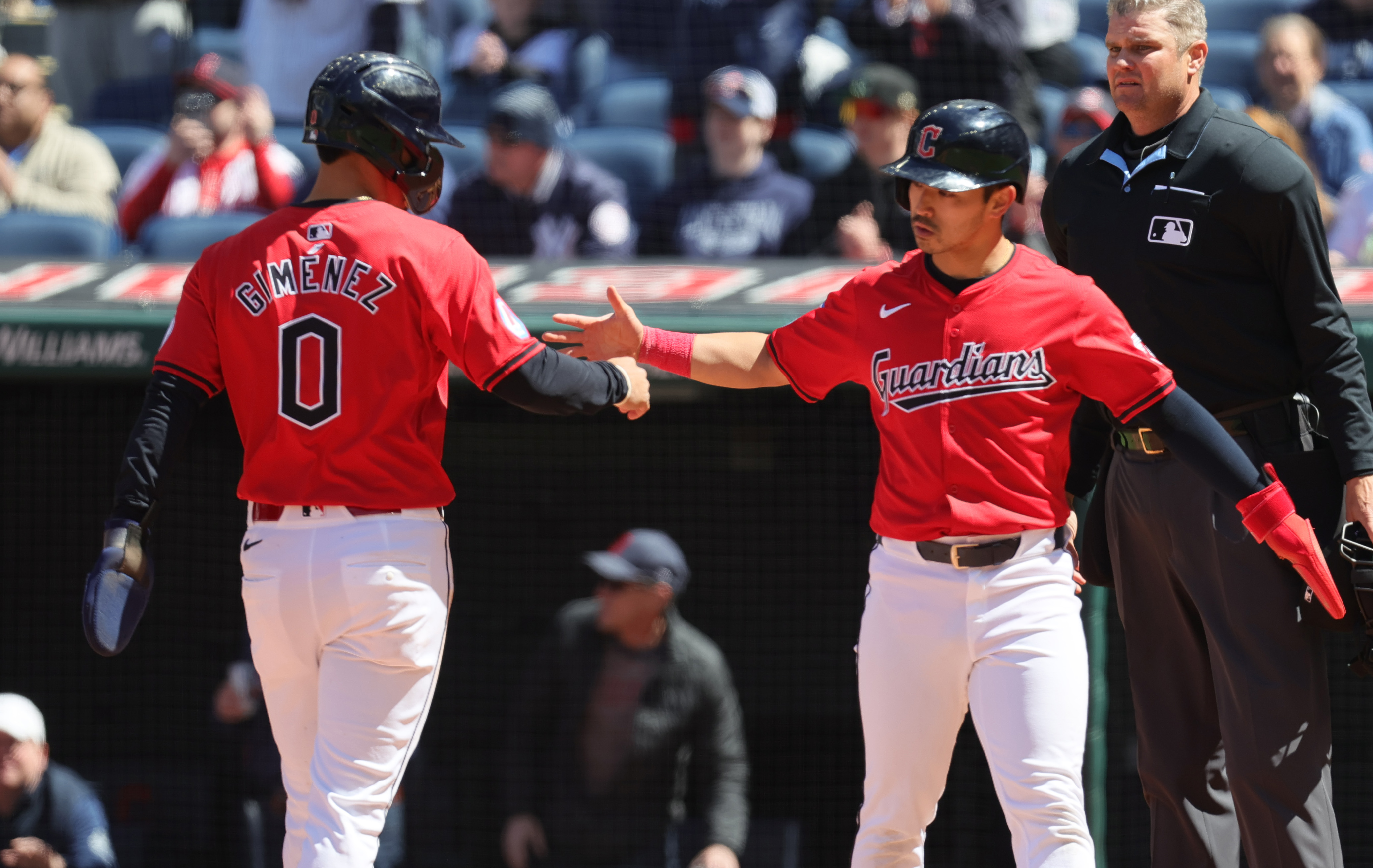 Cleveland Guardians vs. New York Yankees, game 1, April 13, 2024 ...
