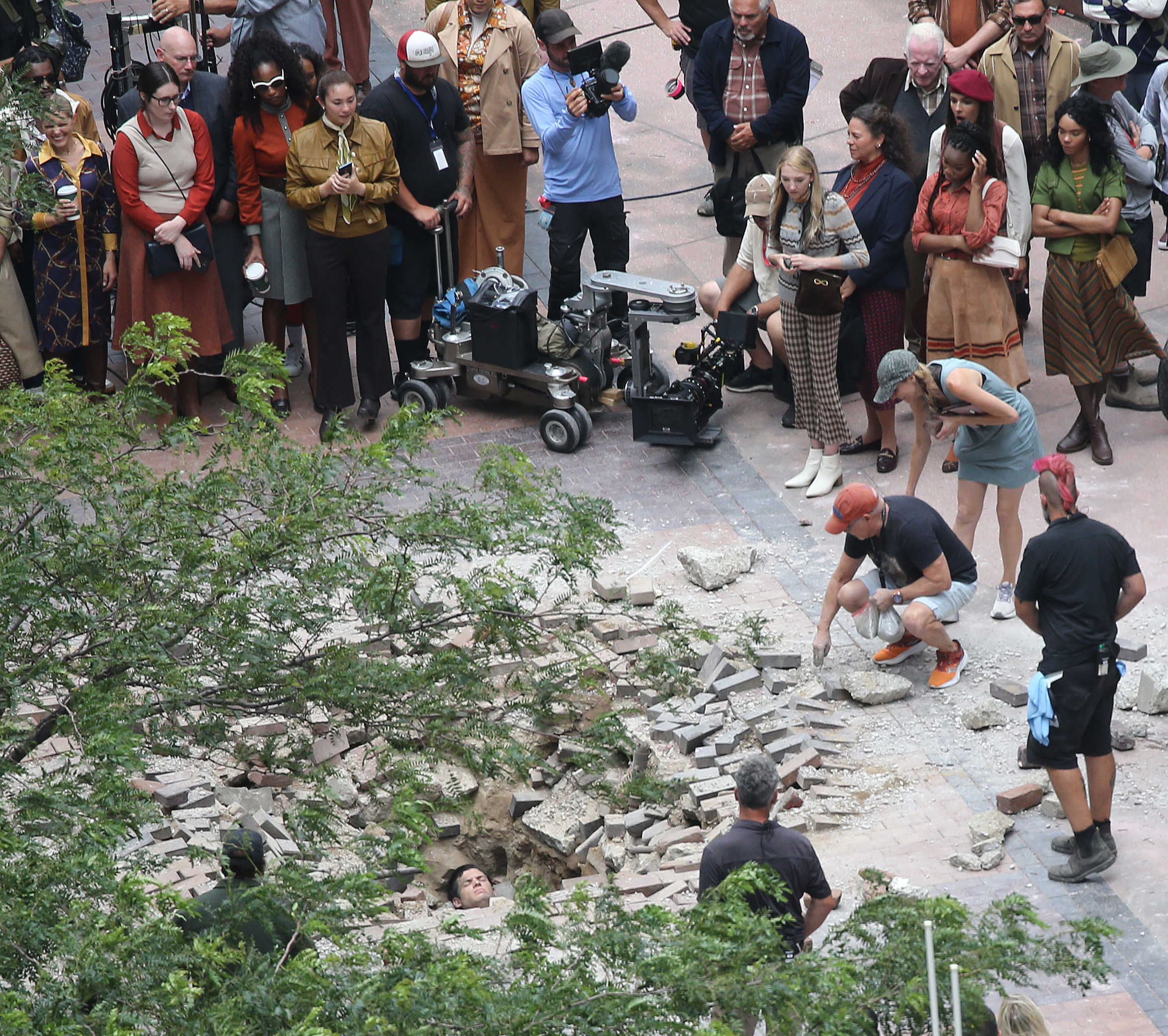 Superman movie filming at PNC Plaza, July 10, 2024 - cleveland.com