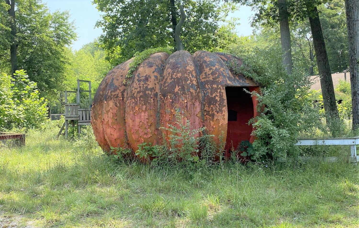 Ruins and remnants of Deer Forest Fun Park in Coloma, Michigan - mlive.com