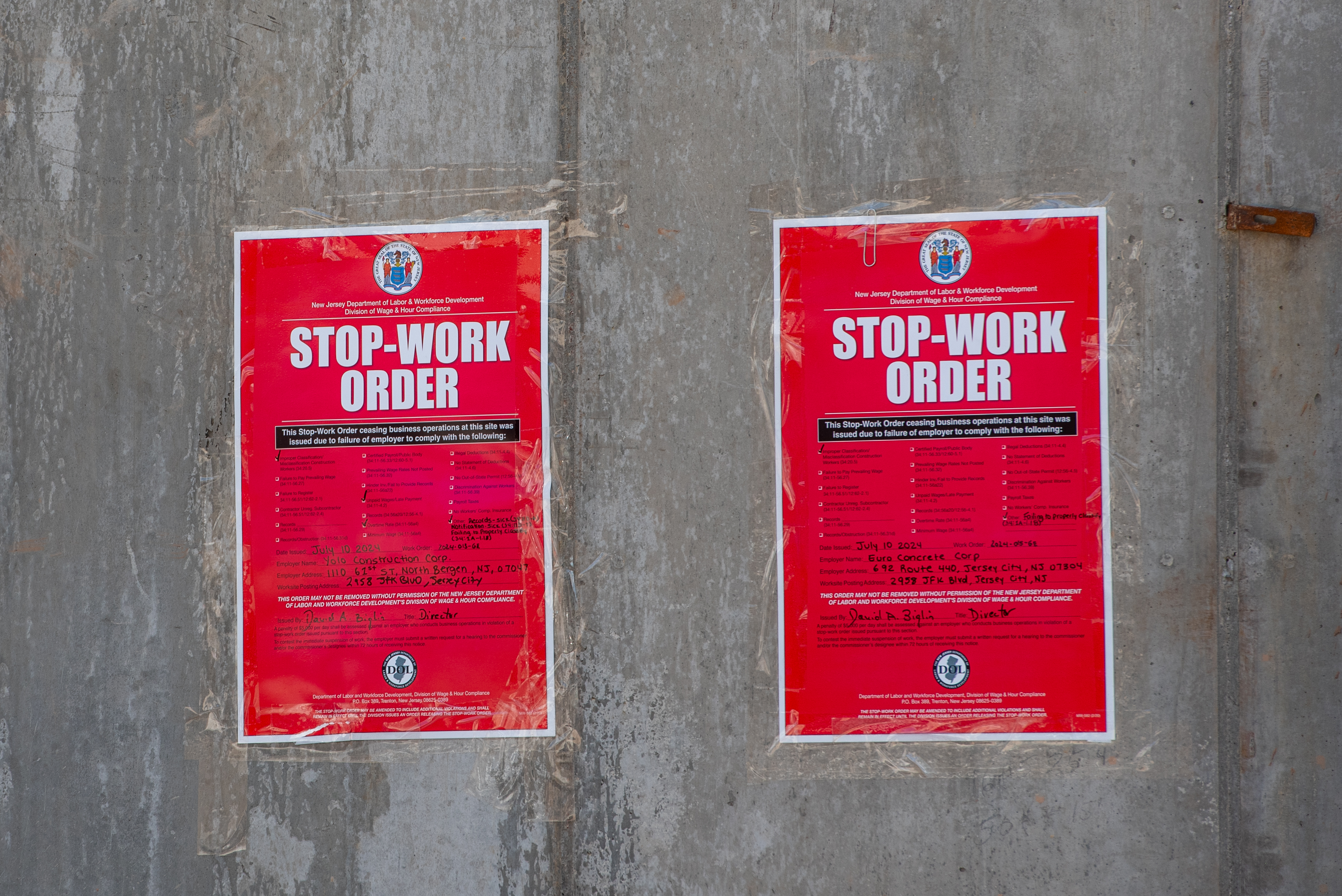 Jersey City construction company hit with stop-work orders - nj.com