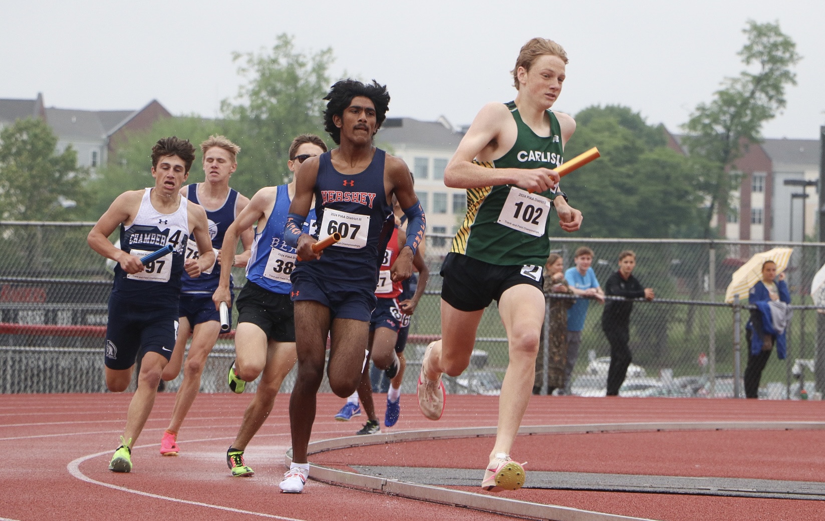 Mid-Penn Conference athletes compete during the 2024 District 3 track ...