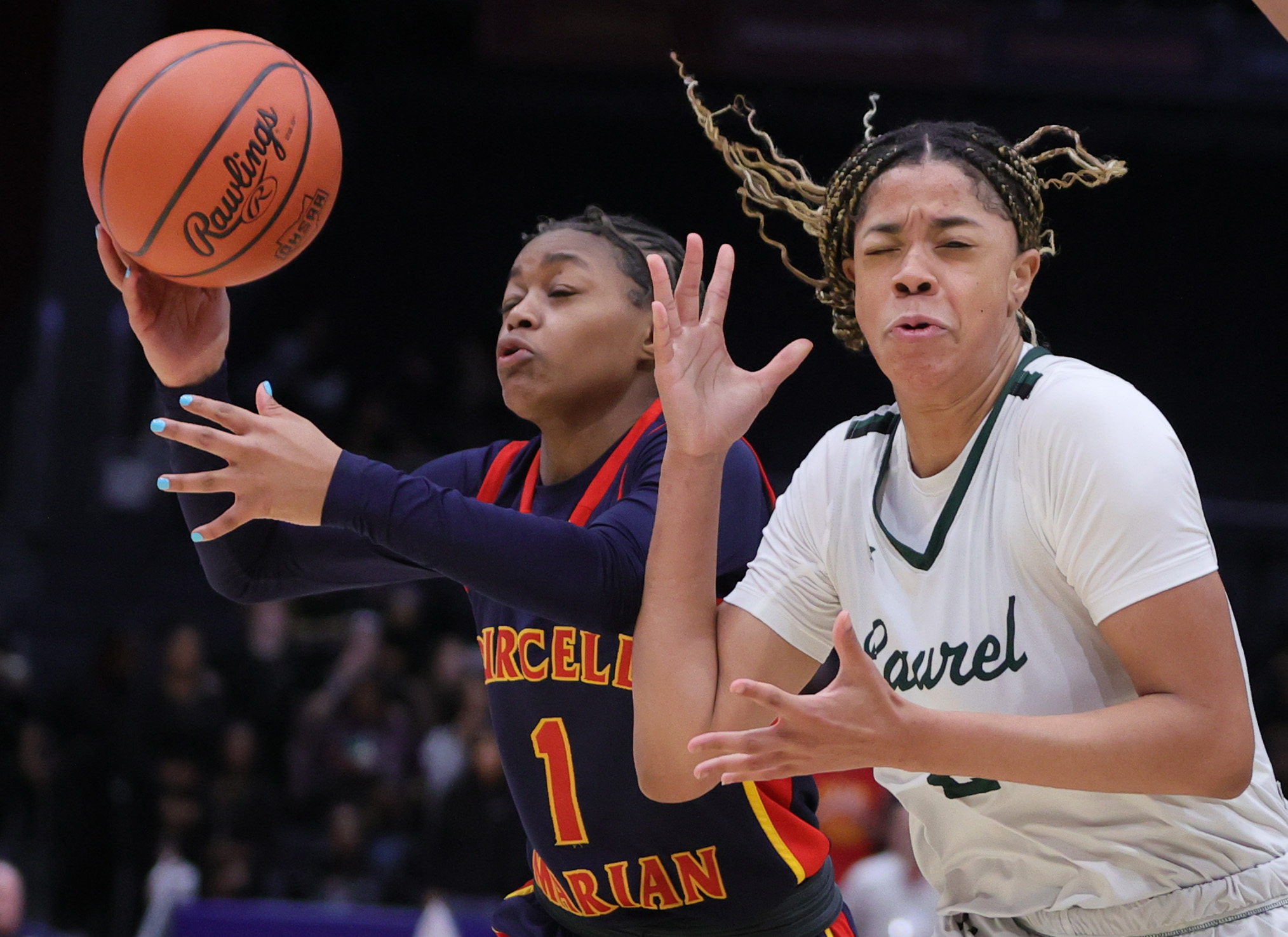 High school girls basketball D2 final: Laurel vs. Purcell Marian, March ...