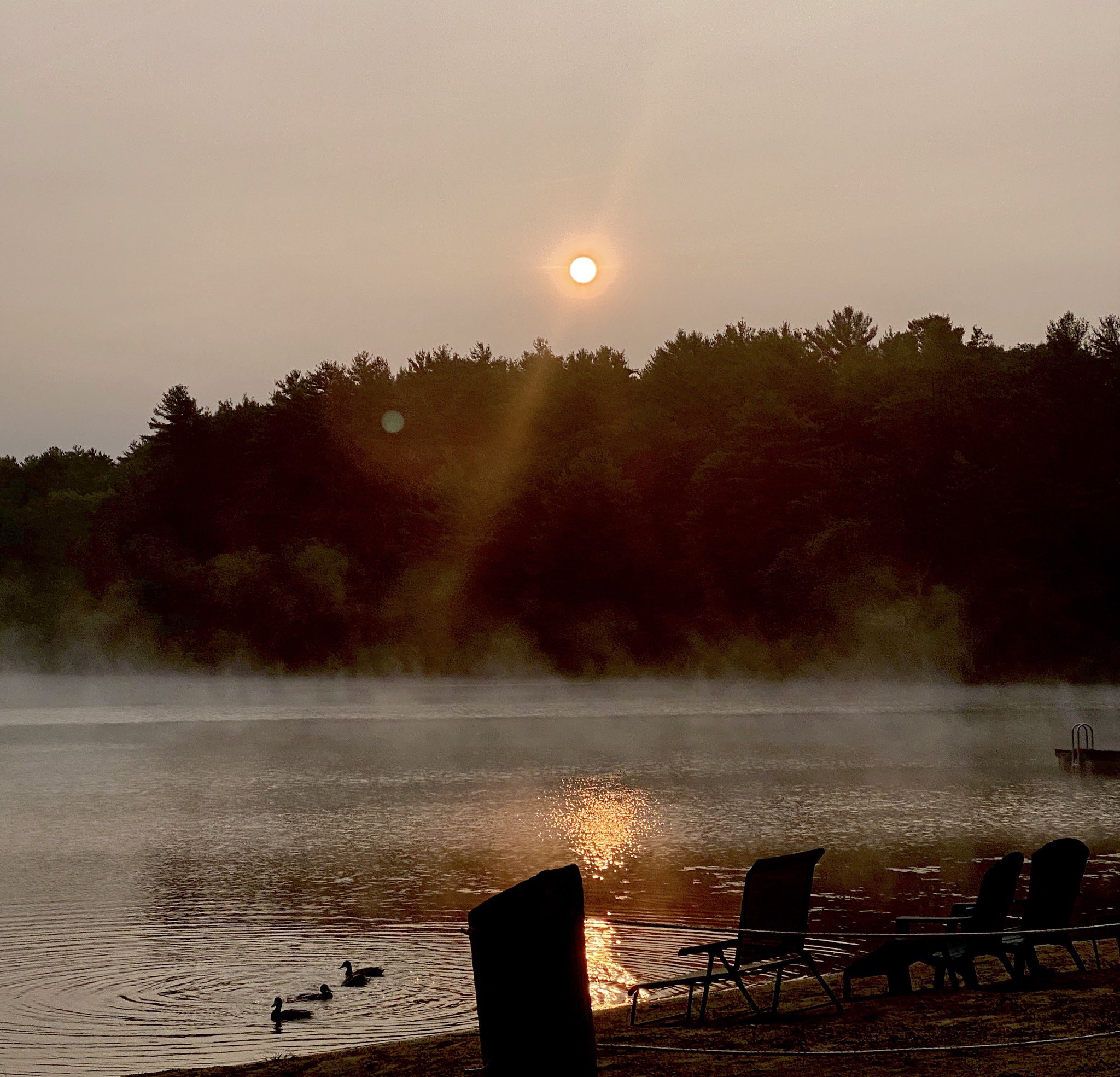 See shots of Tuesday's hazy sky in Massachusetts caused by wildfires ...