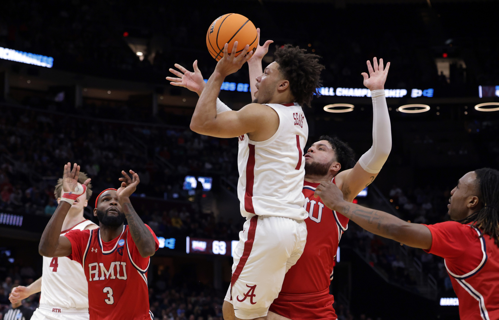 Alabama vs. Robert Morris first round, NCAA basketball, March 21, 2025 ...