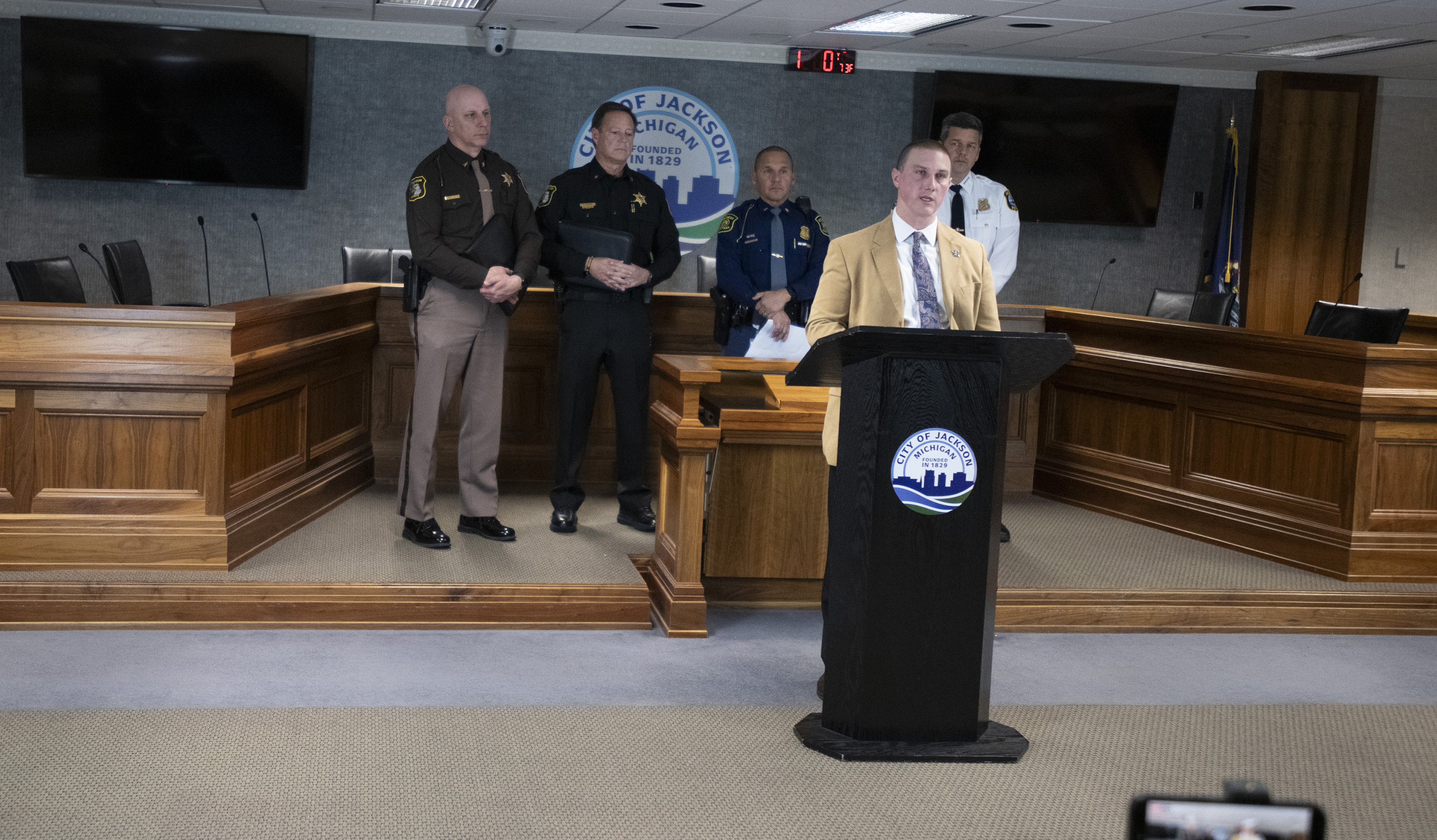 Press conference on Jackson officer involved shooting - mlive.com