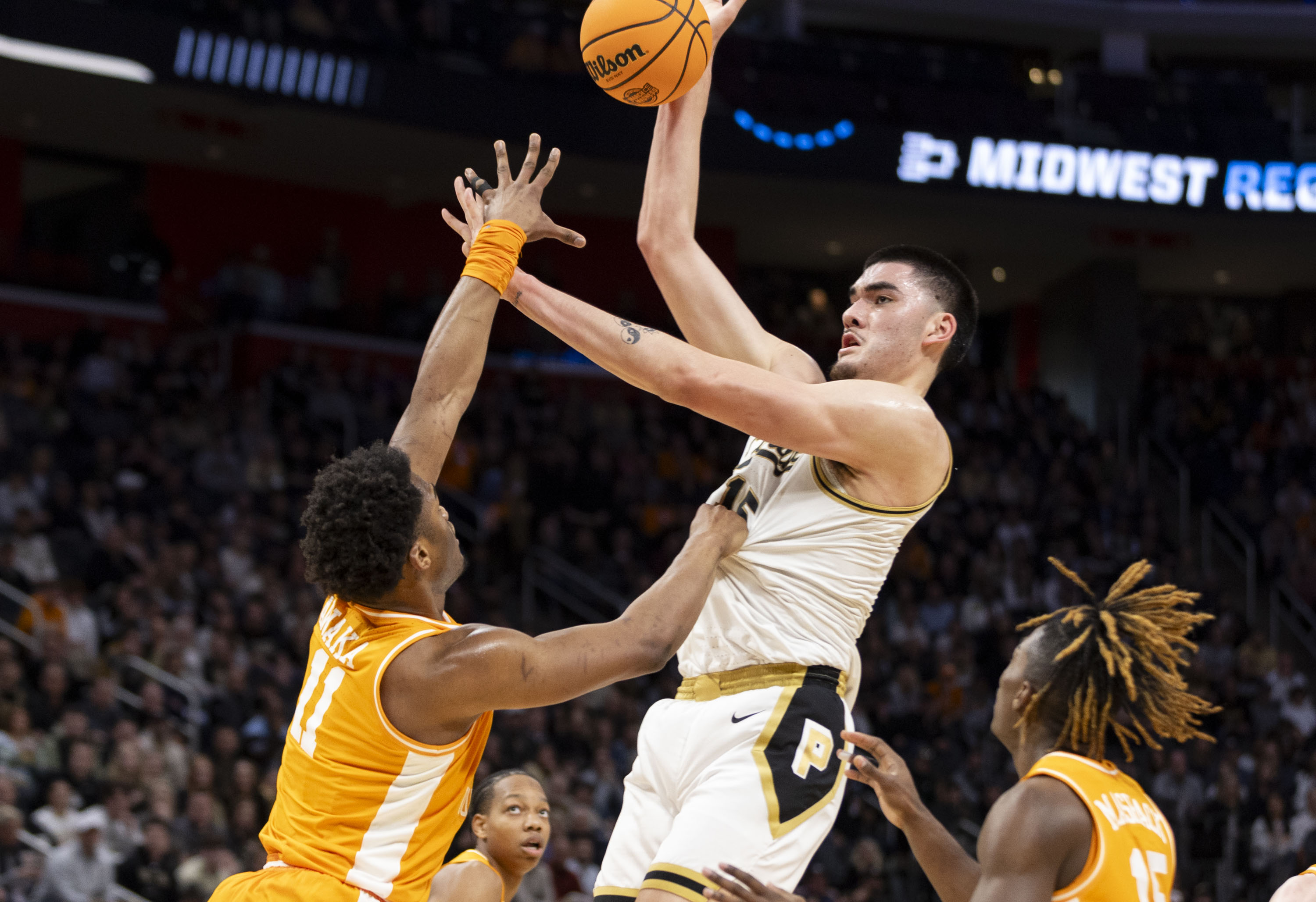 See photos as Purdue basketball defeats Tennessee 72-66 in Detroit ...