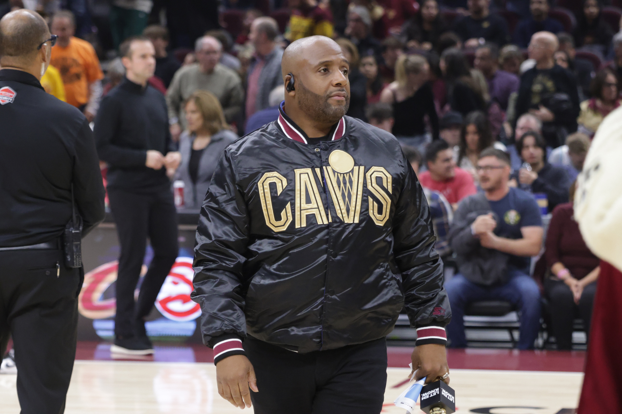 Ahmaad Crump, Cleveland Cavaliers on-court emcee - cleveland.com