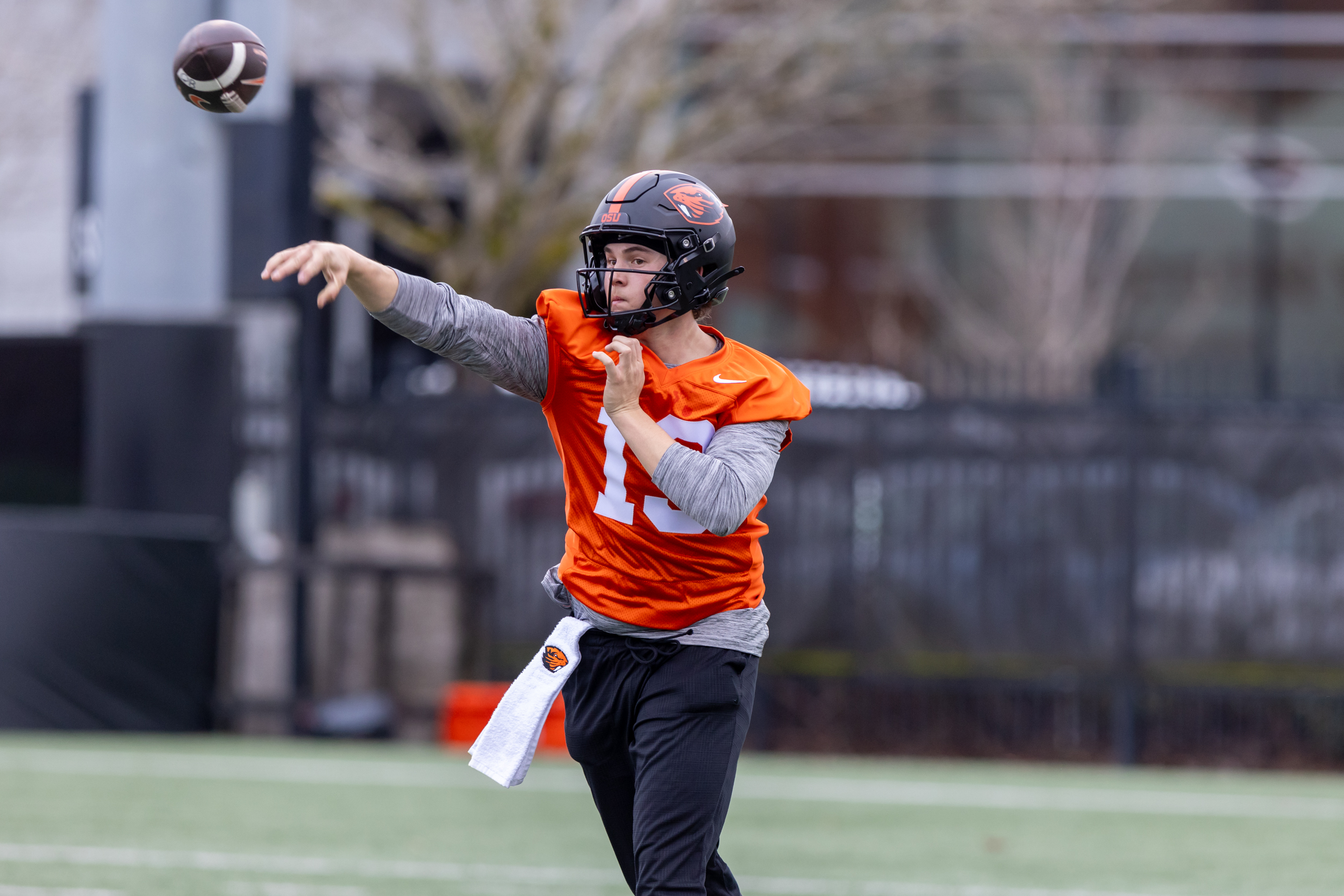 Oregon State Beavers, coach Trent Bray open spring football practice ...