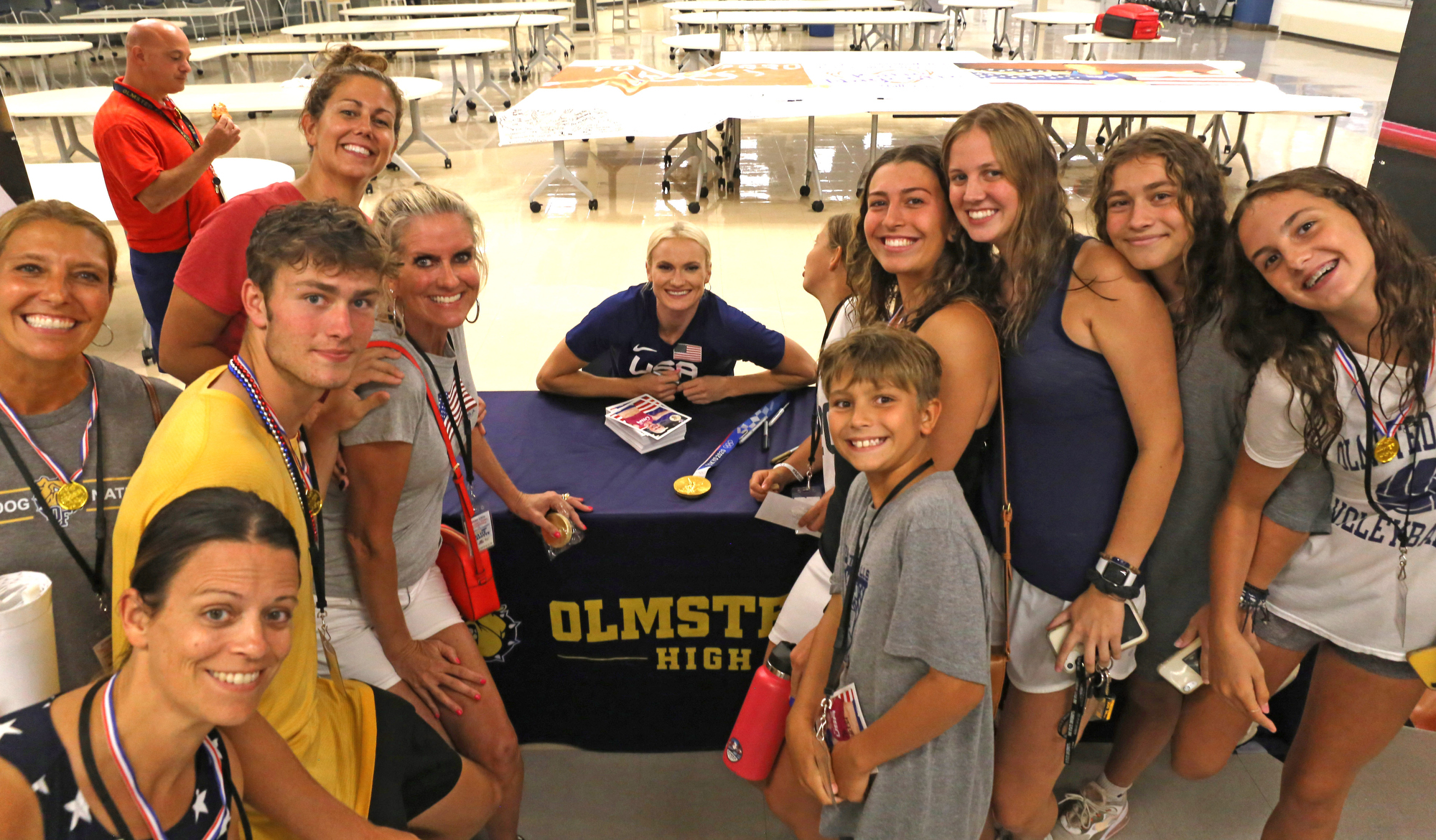 Olympic gold medalist Katie Nageotte visits Olmsted Falls HS ...