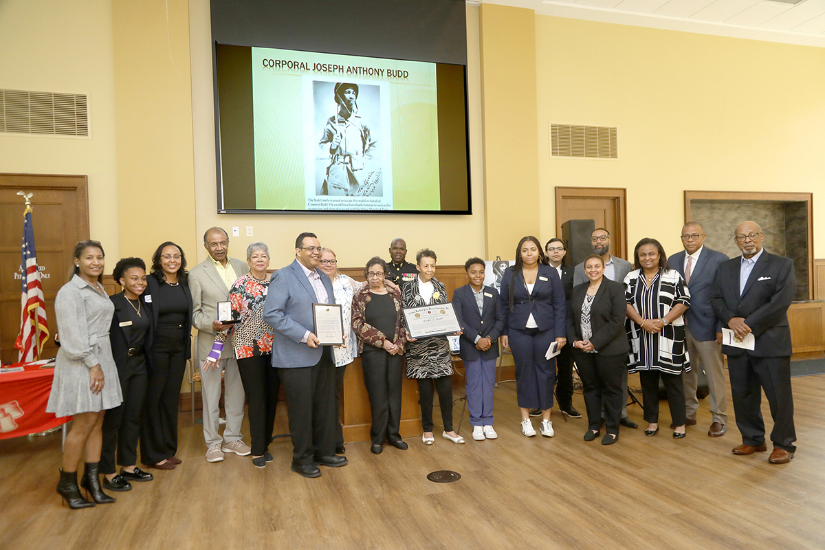 The Congressional Gold Medal Ceremony honoring Corporal Joseph A. Budd ...