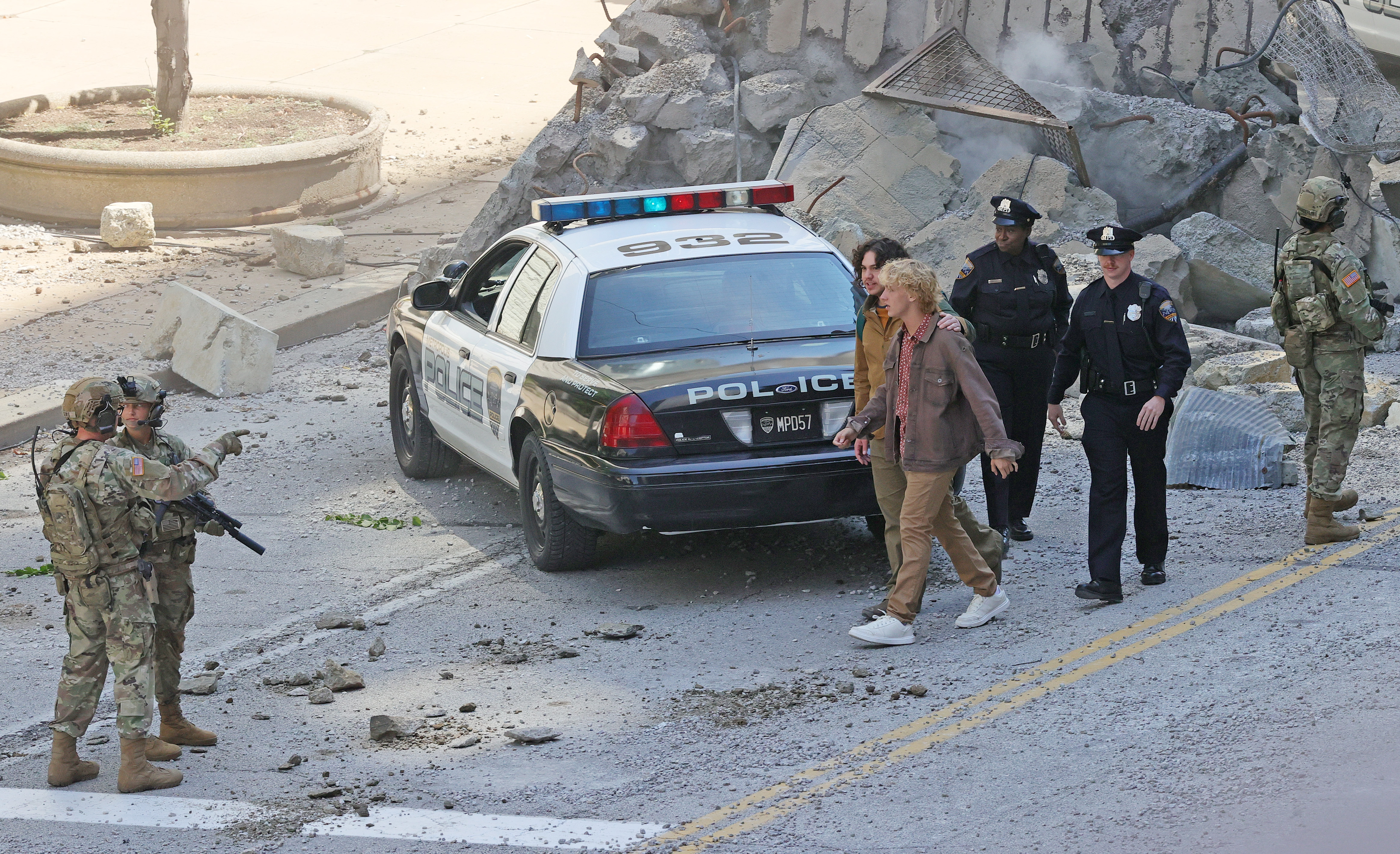 Filming begins on set of Superman in downtown Cleveland, June 24, 2024 ...