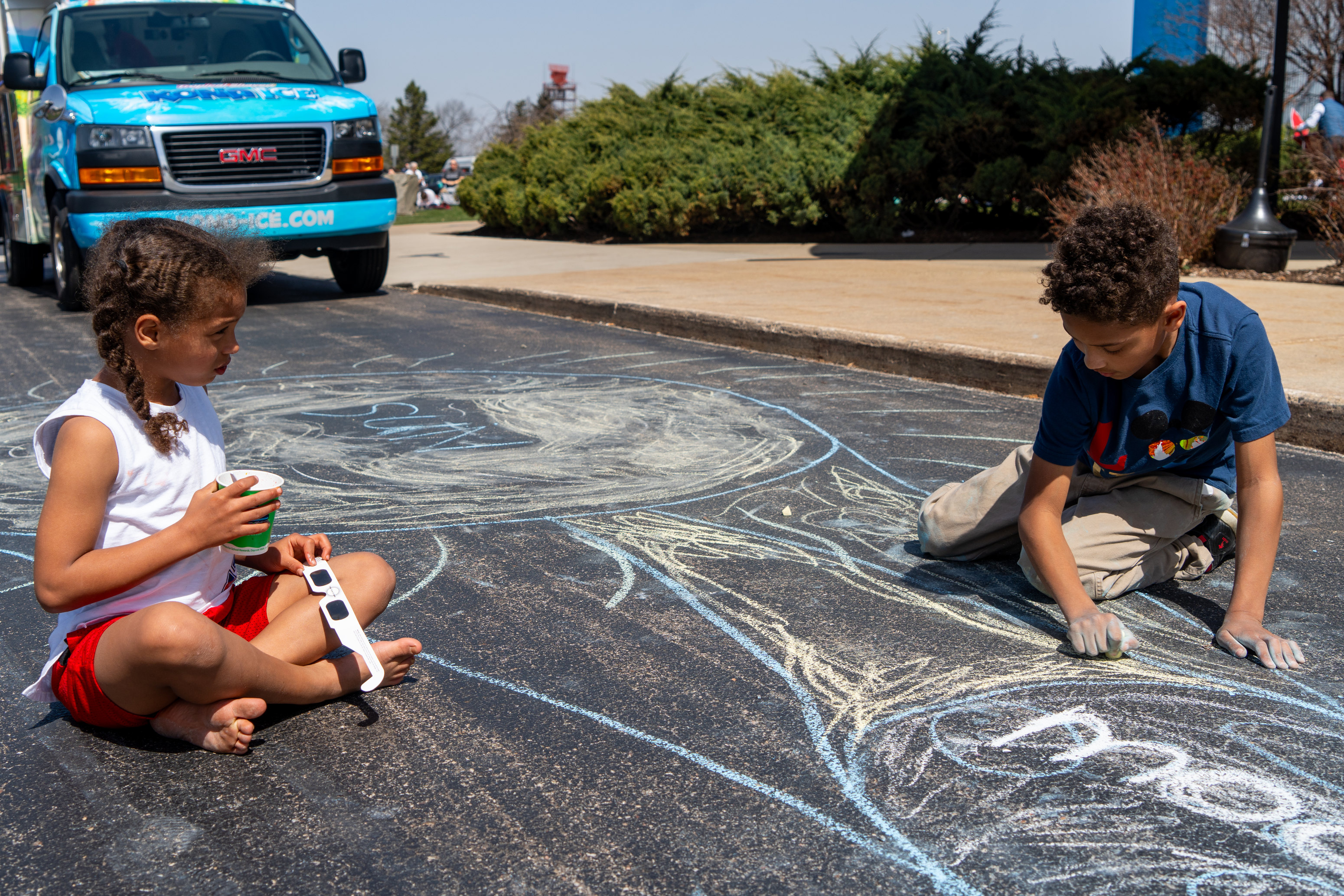 Hundreds watch solar eclipse at Air Zoo - mlive.com