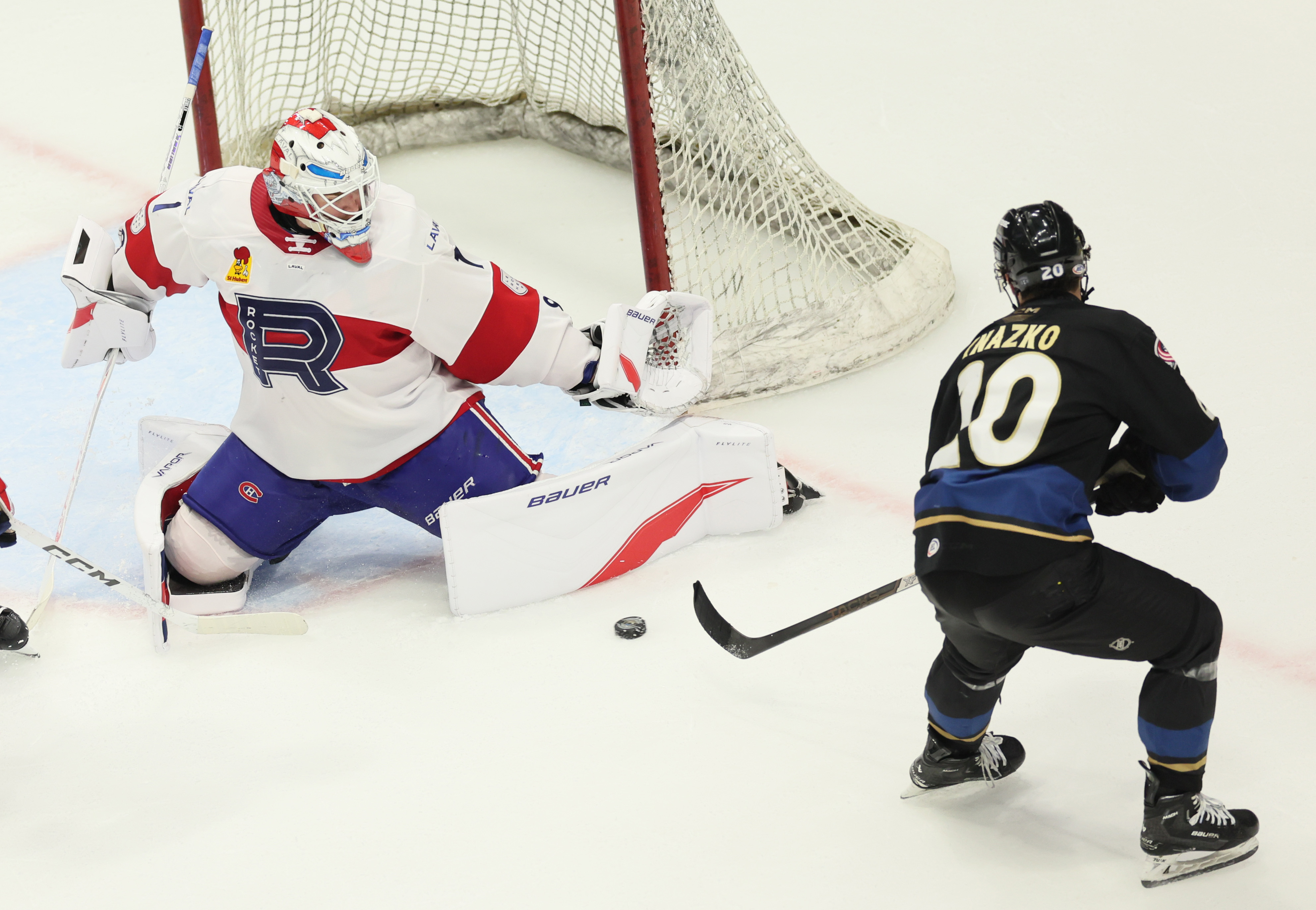 Cleveland Monsters vs. Laval Rocket in game 2 of AHL's North Division semifinals, May 2, 2025 ...