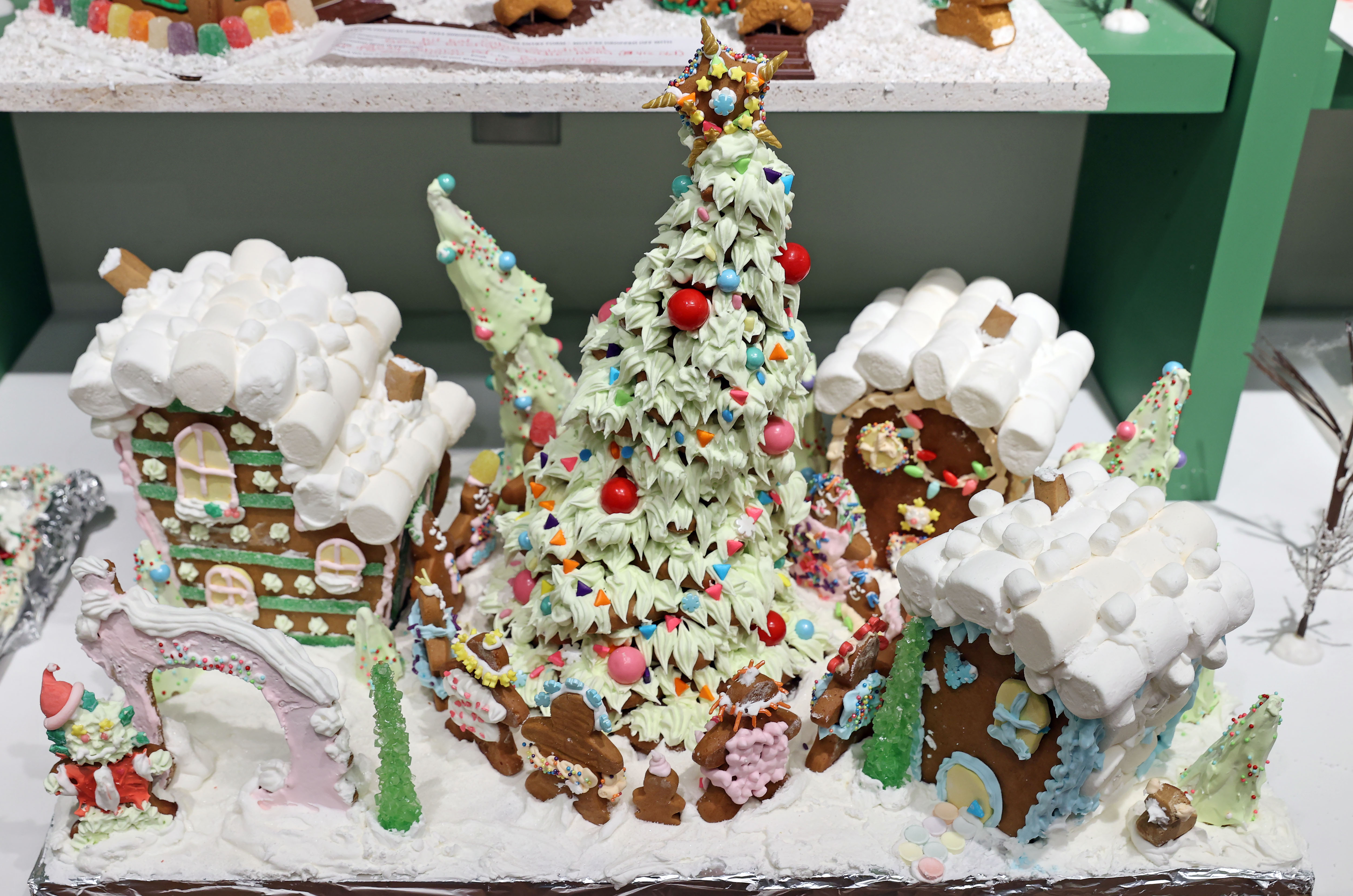 Gingerbread displays at Cleveland Botanical Garden, November 17, 2022 ...